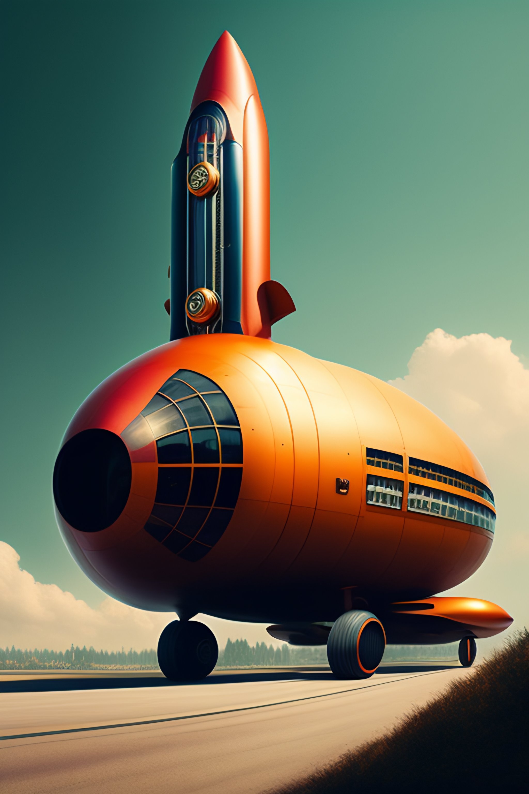 Lexica - Vintage Medium Shot 1920's Poster , futuristic, leather ...