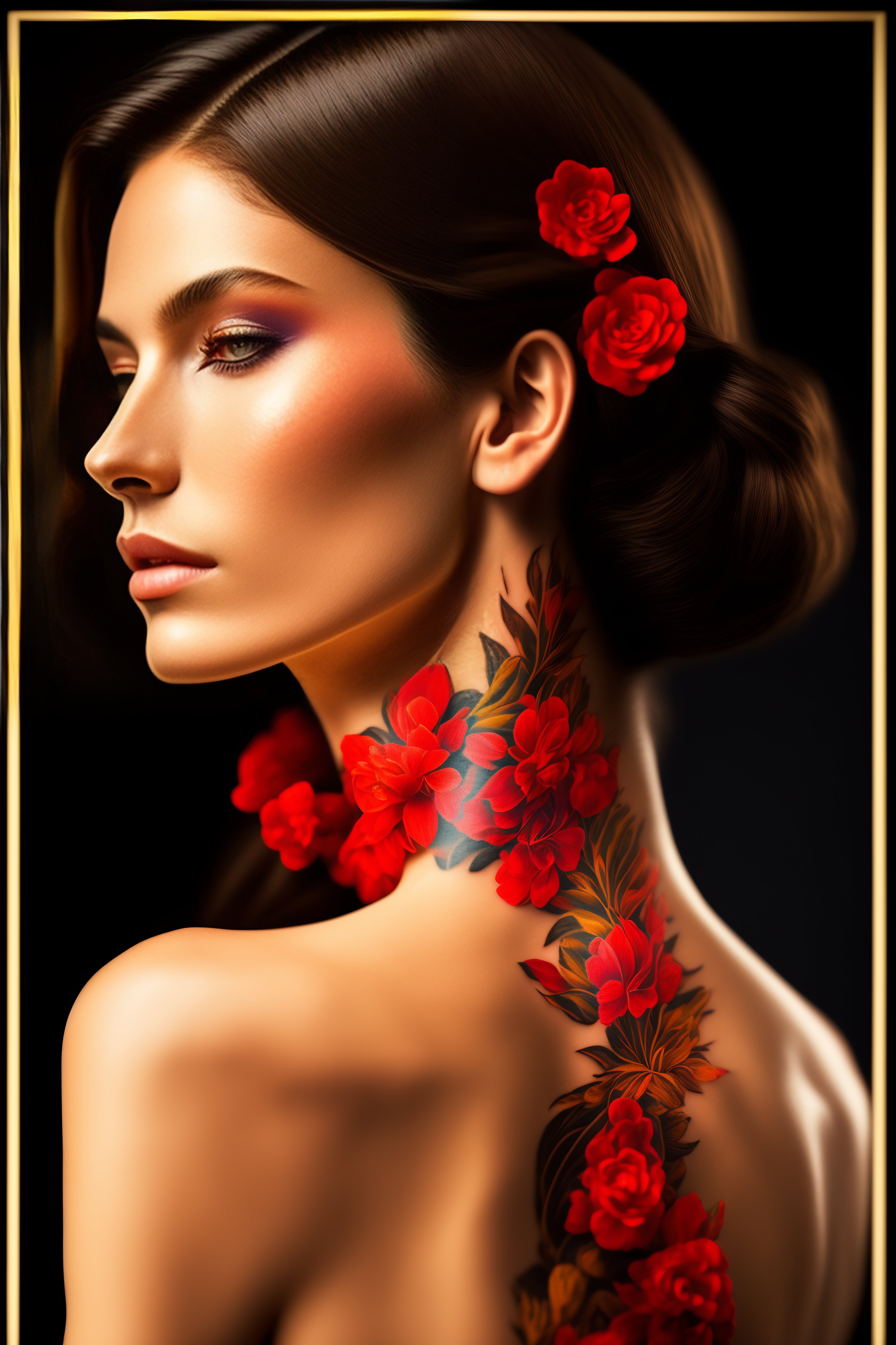 Lexica - Colour magazine photography, slender young female model ...