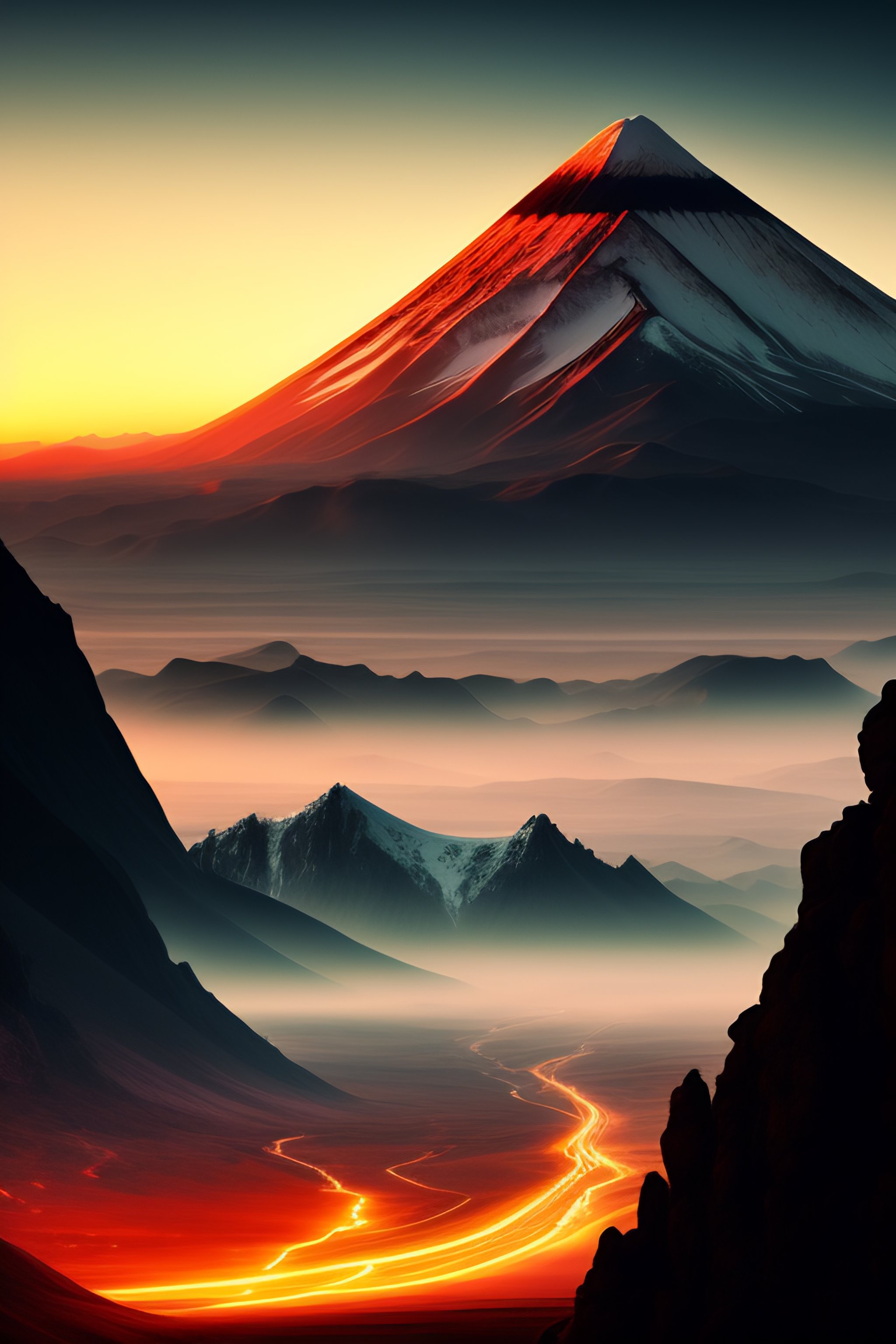 Lexica - Portrait of mount doom