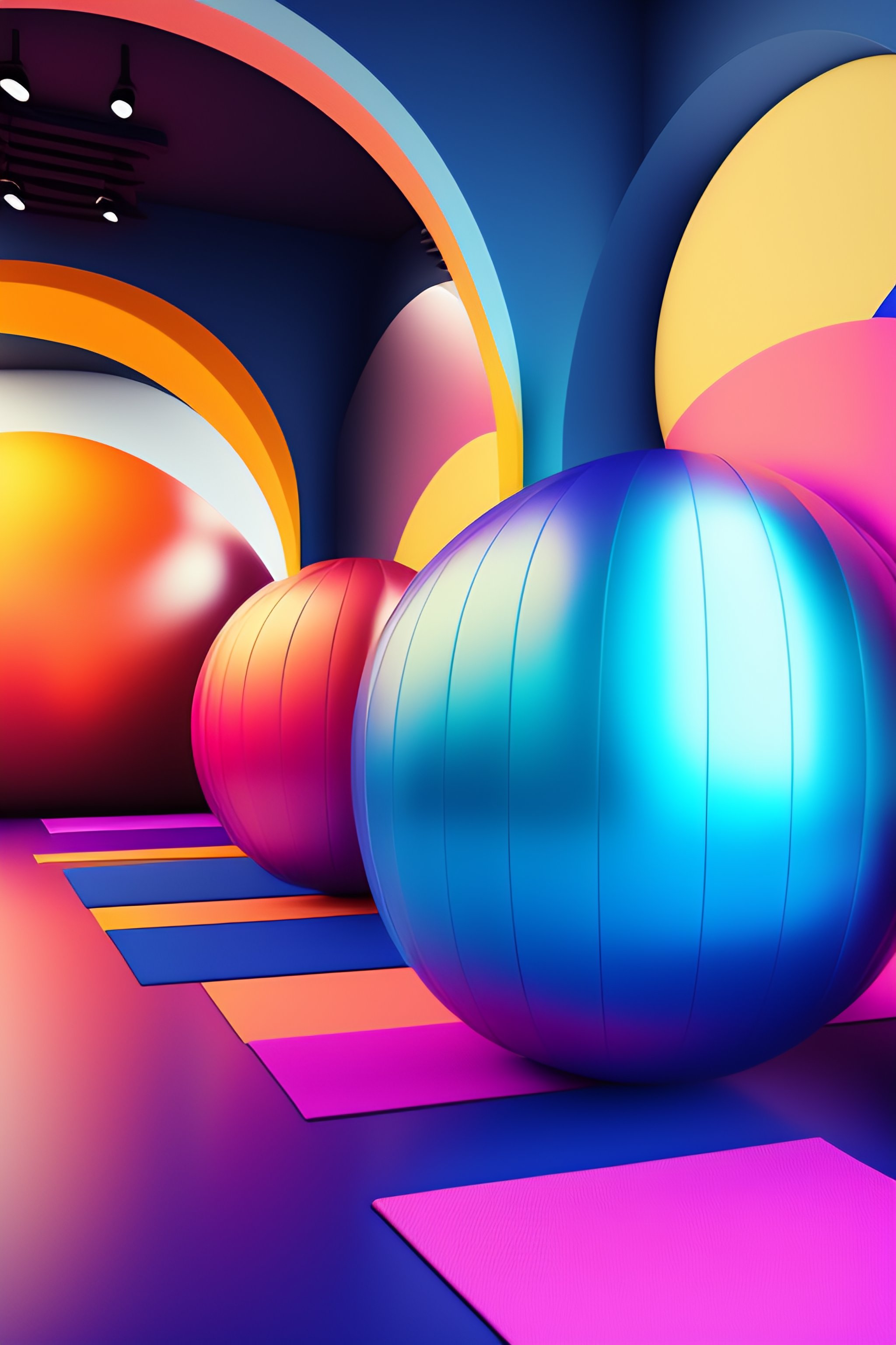 Lexica - Abstract yoga gym texture