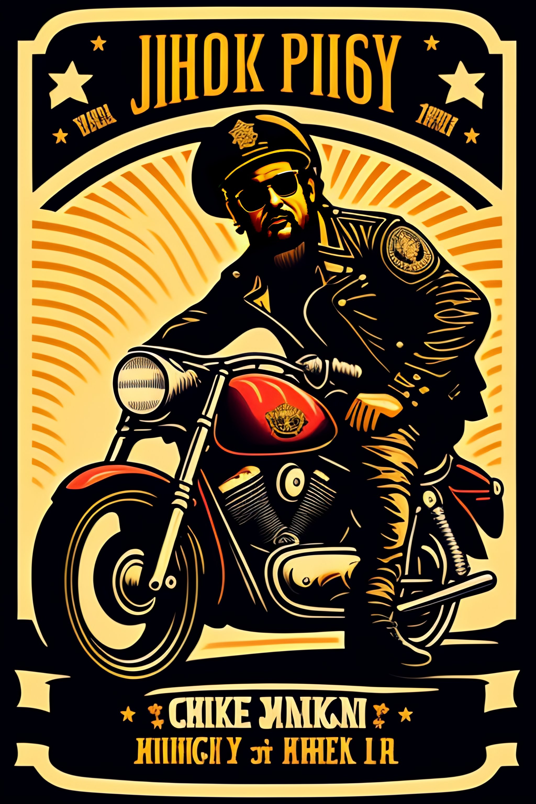 Lexica - Back patch for a Jewish motorcycle club including a front view ...