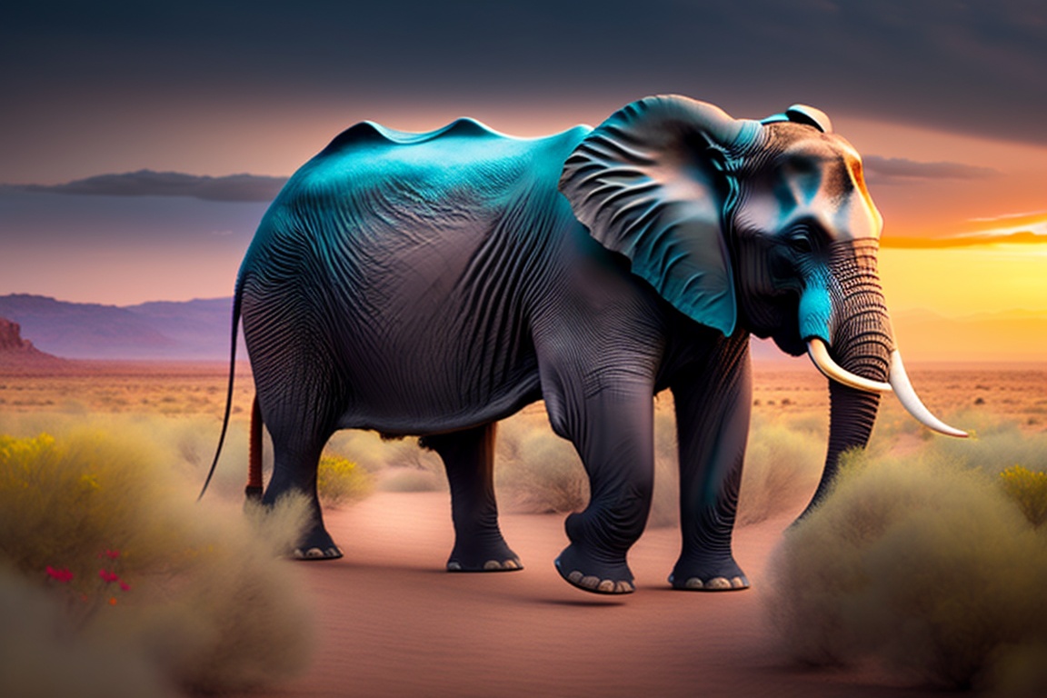 Lexica - Word of lady elephant's incredible adventure spread throughout ...