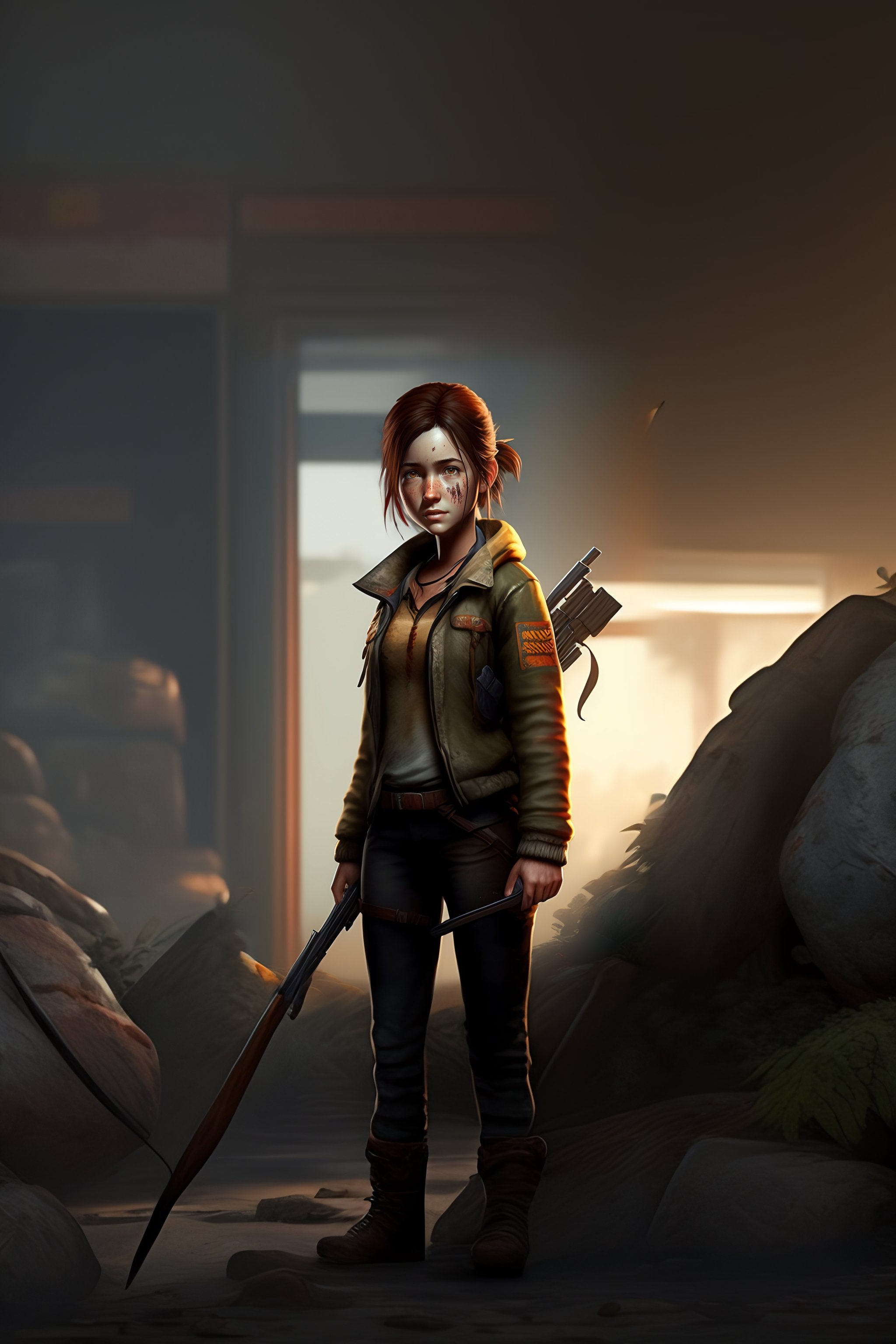 Lexica - Picture of game characters Ellie from thelastofus,gameart ...