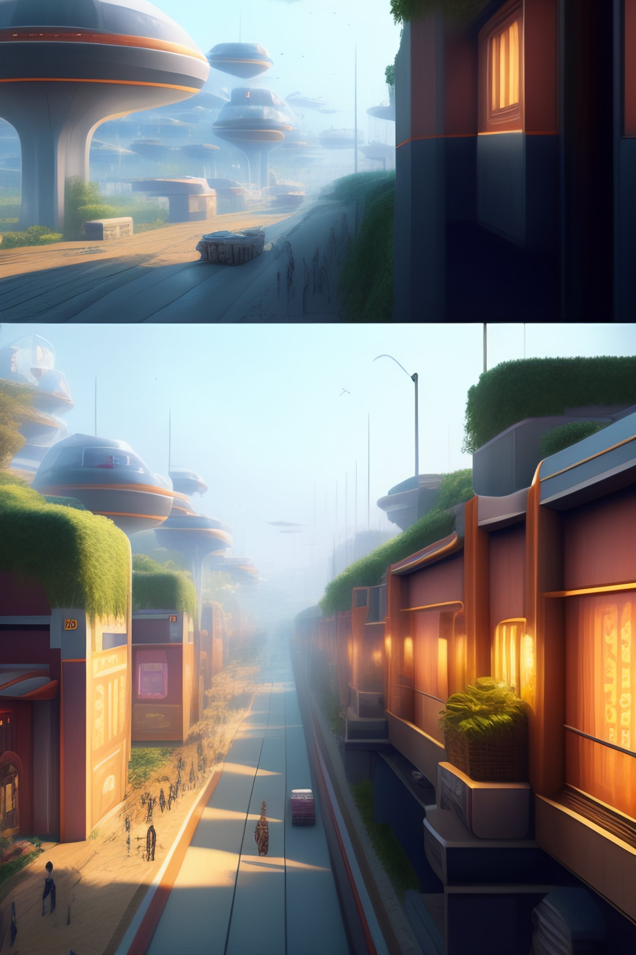 Lexica - A city built within walls due to quarantine, a semi-modern ...