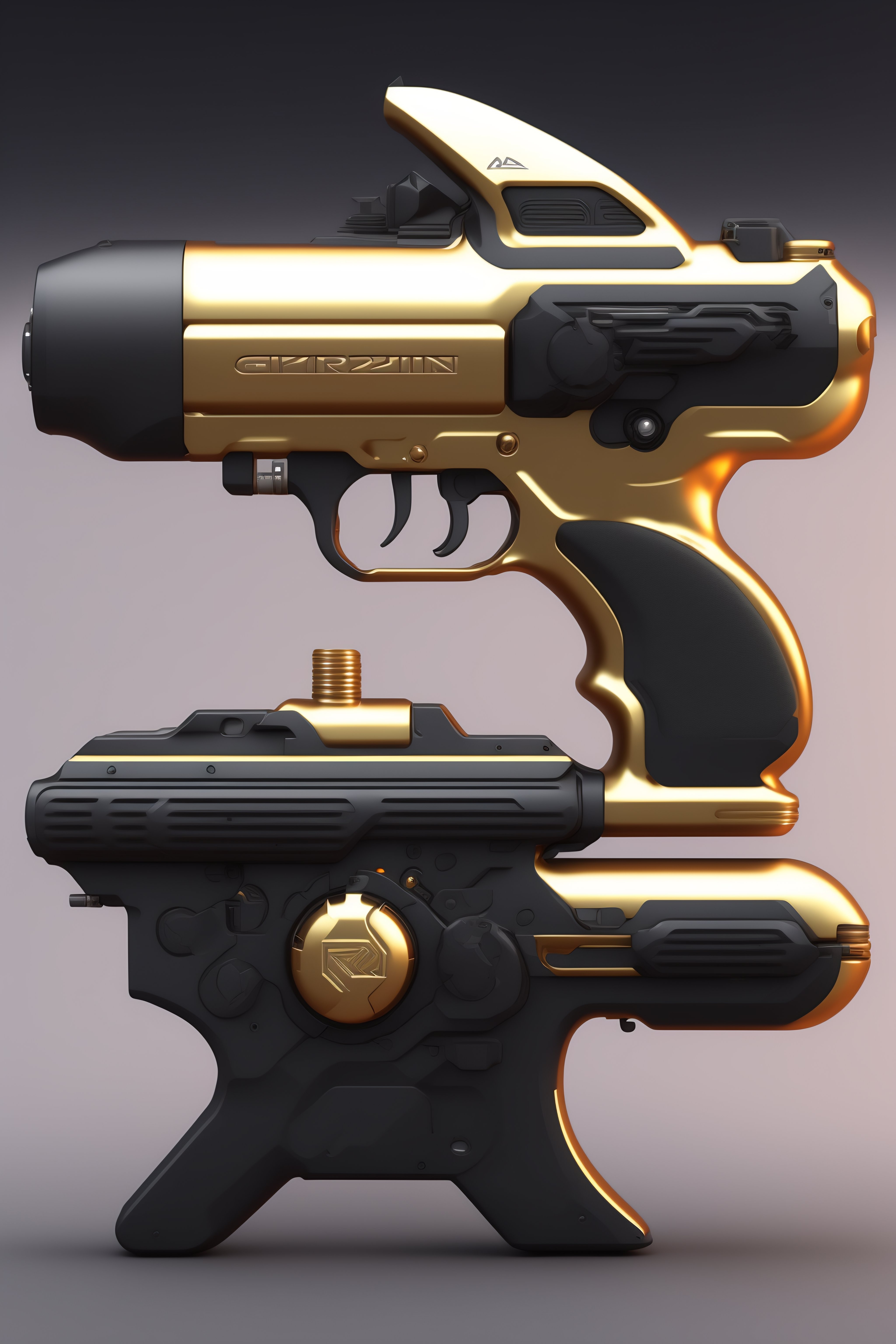 Lexica - Hard surface gun design , futuristic sci-fi