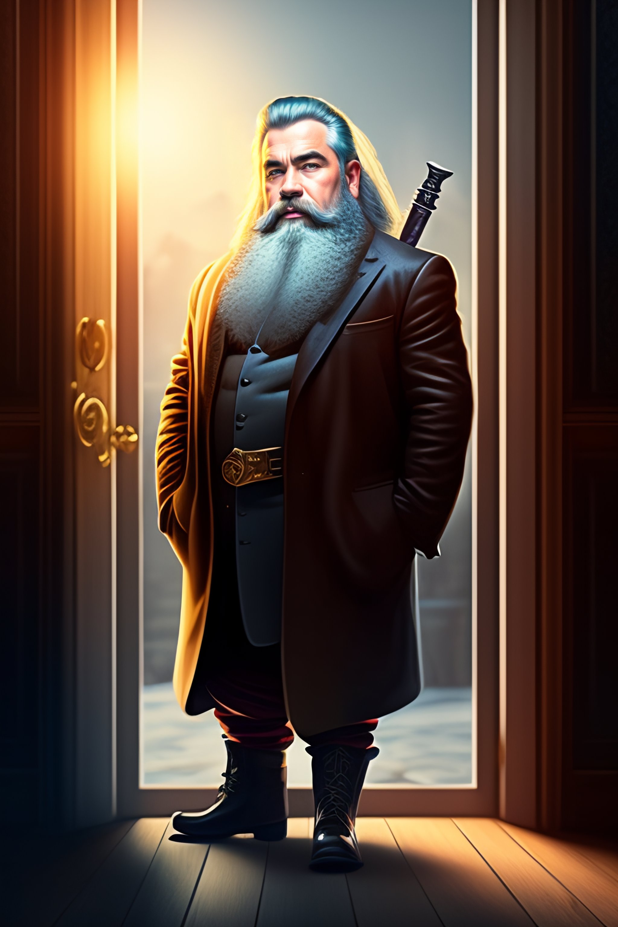 Lexica - Modern dwarf in a mansion with lots of money