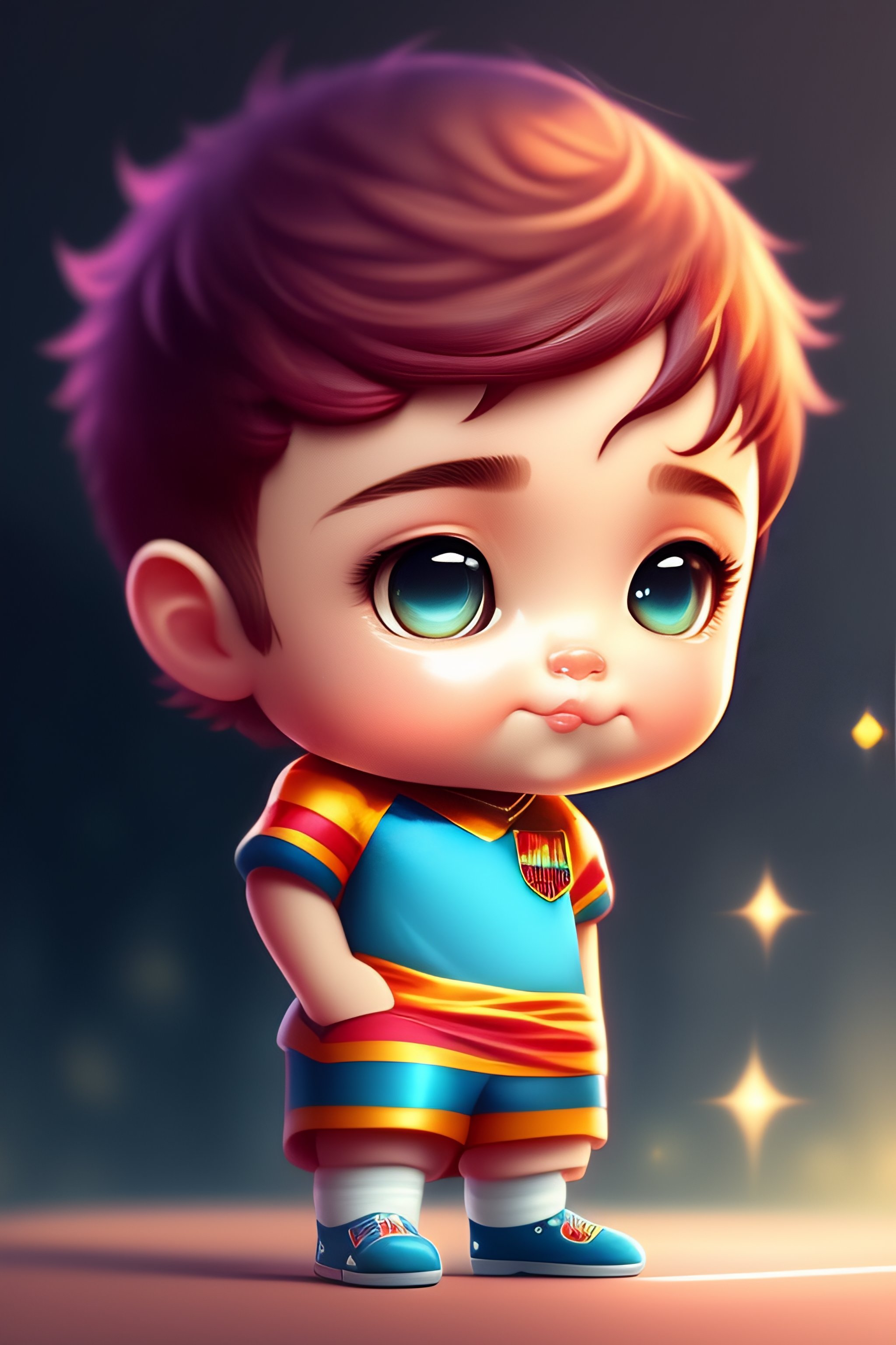 Lexica - Cute and adorable cartoon it Lionel Messi, fantasy, dreamlike ...