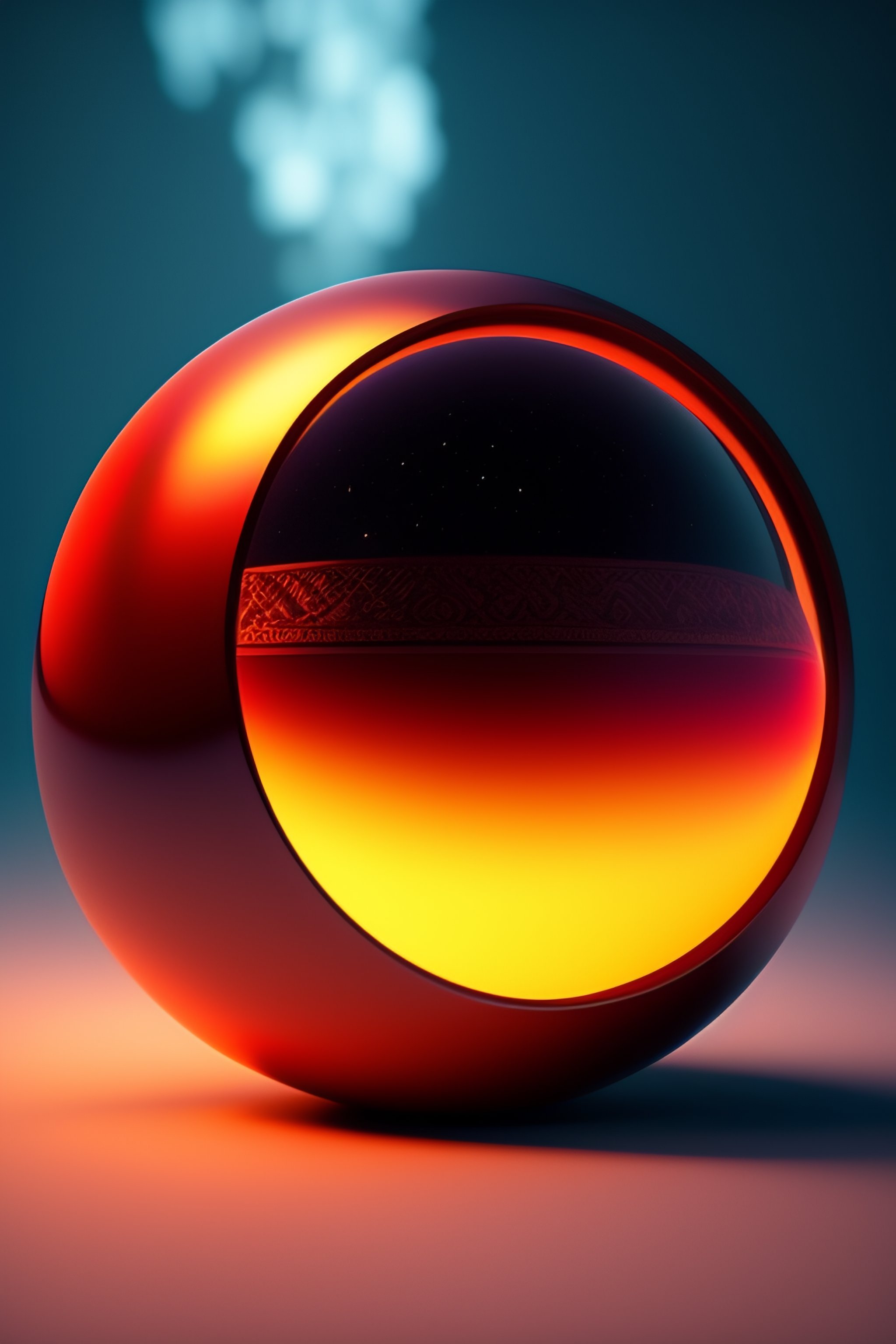 Lexica - Sorcerer marx pondering his orb, low poly