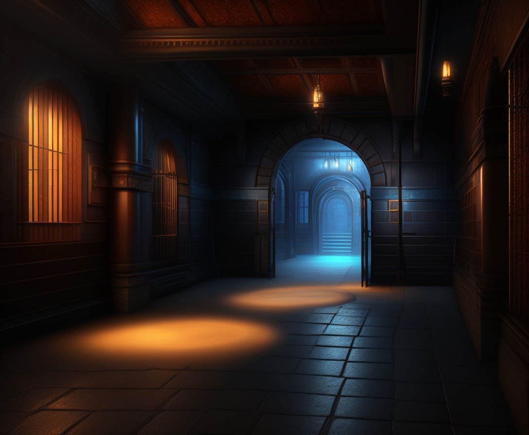 Lexica - Prison ,dark, highly detailed, 2k, upscaled