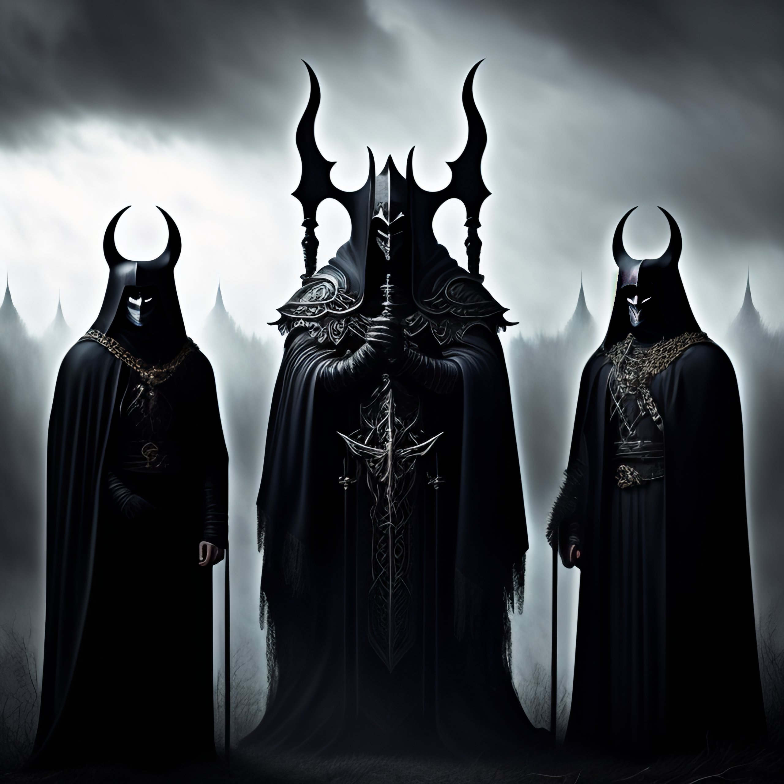 Lexica - Grotesque, dark and depressing black metal fantasy cover.