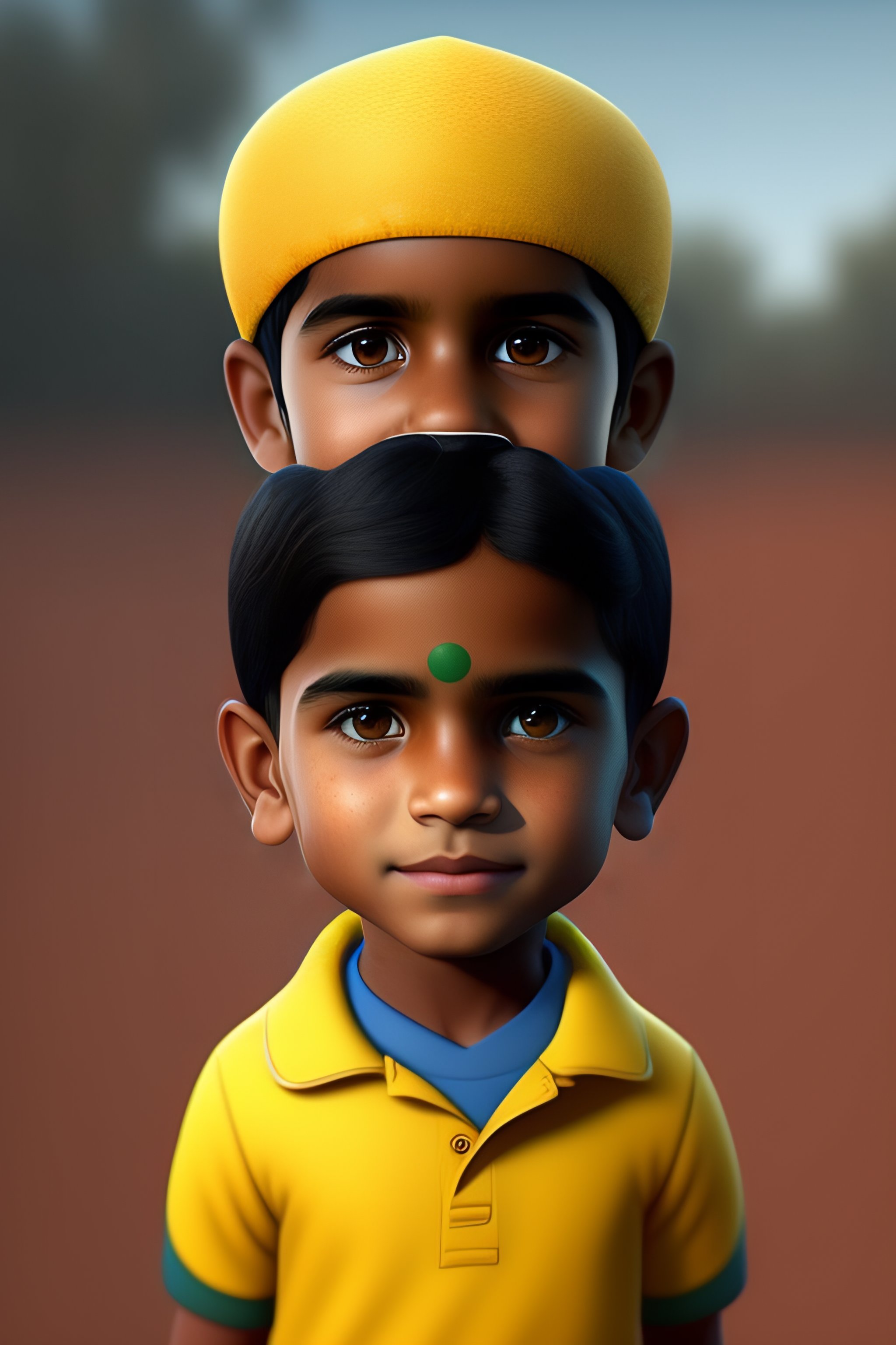 Lexica - Create a indian with Australian features boy as a cartoon ...