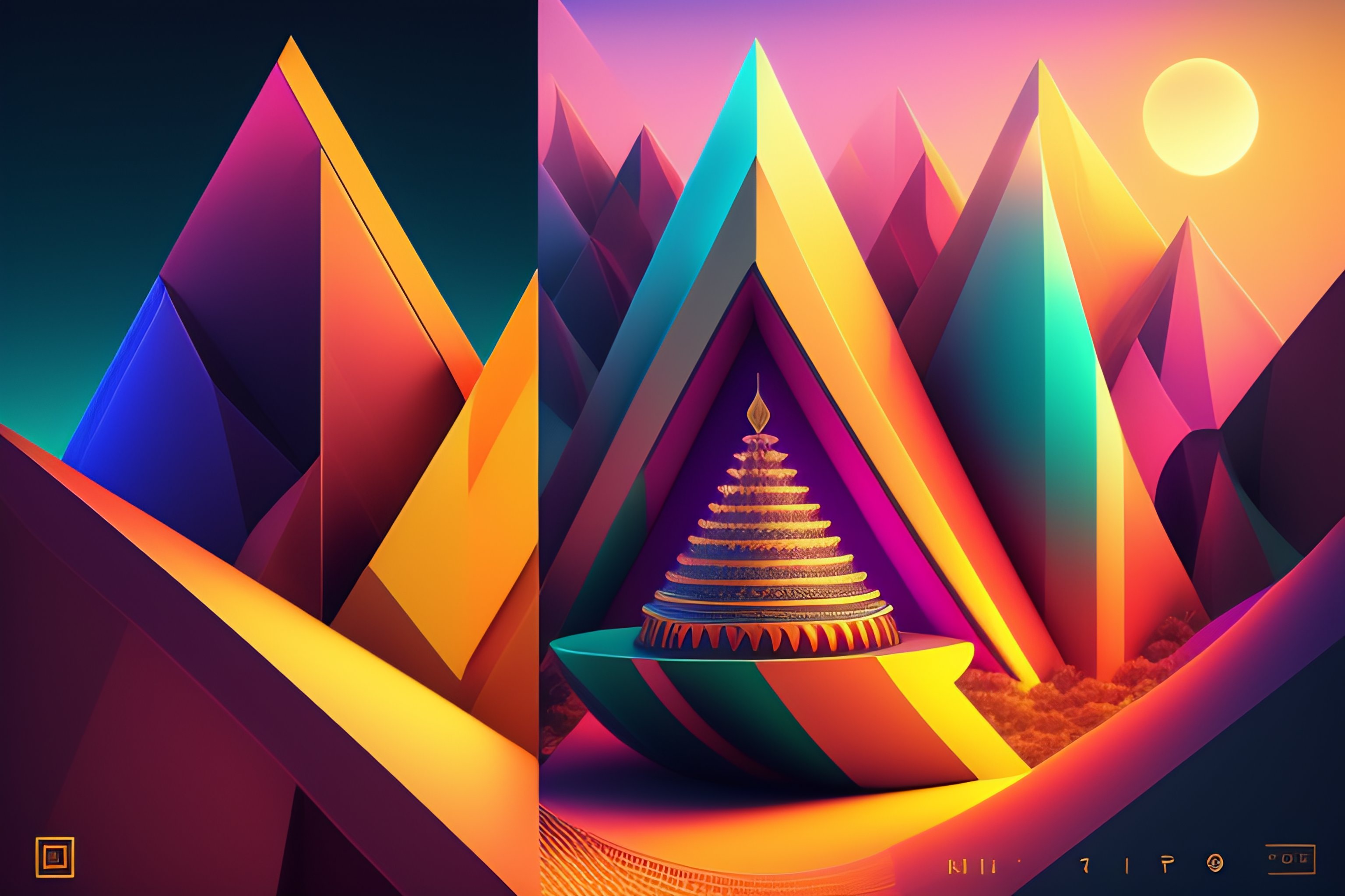 Lexica - Complex geometric shapes, hyper detailed, ultra-sharp, octane ...