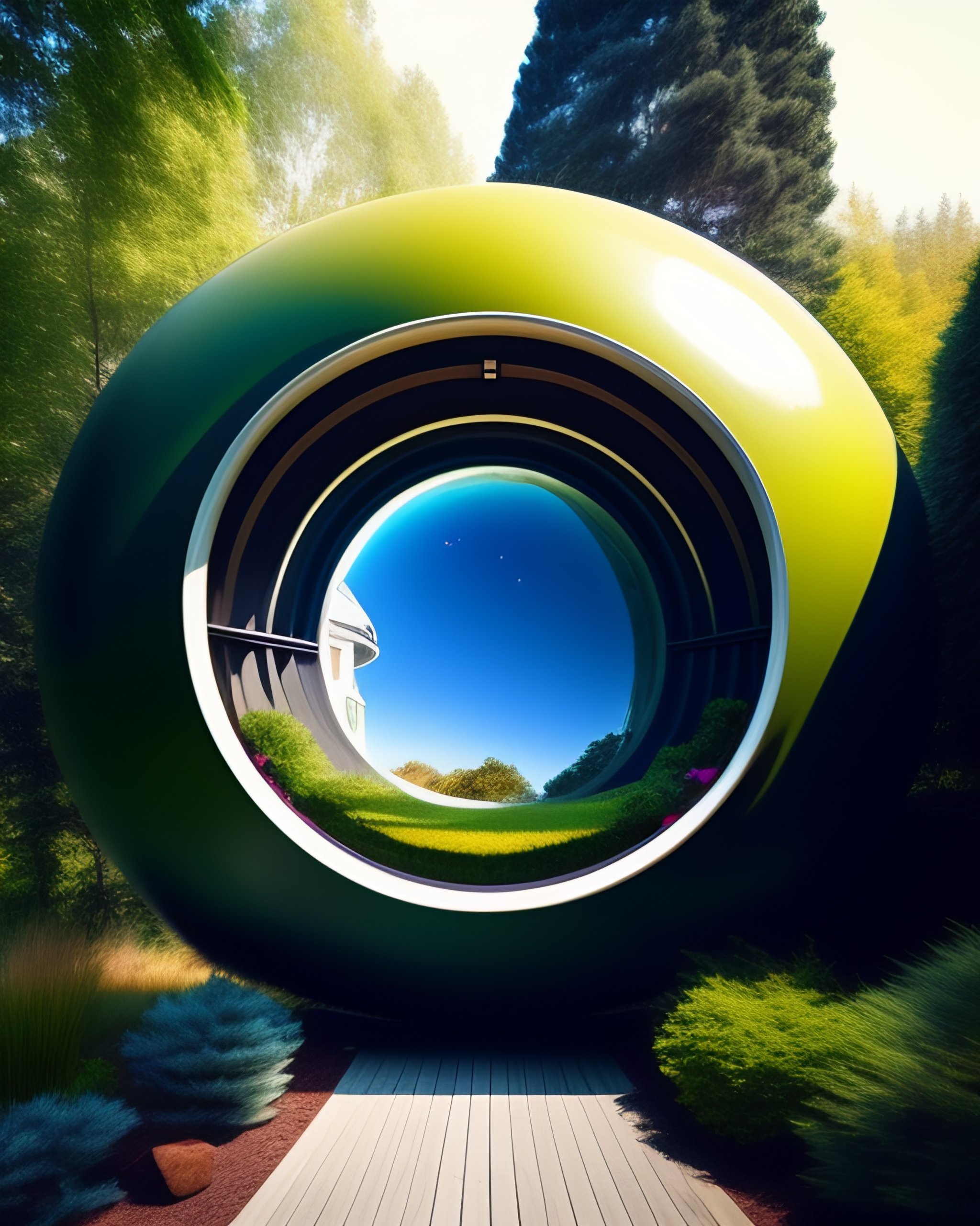 Lexica - Bridge to another universe, through a spherical spinning ...