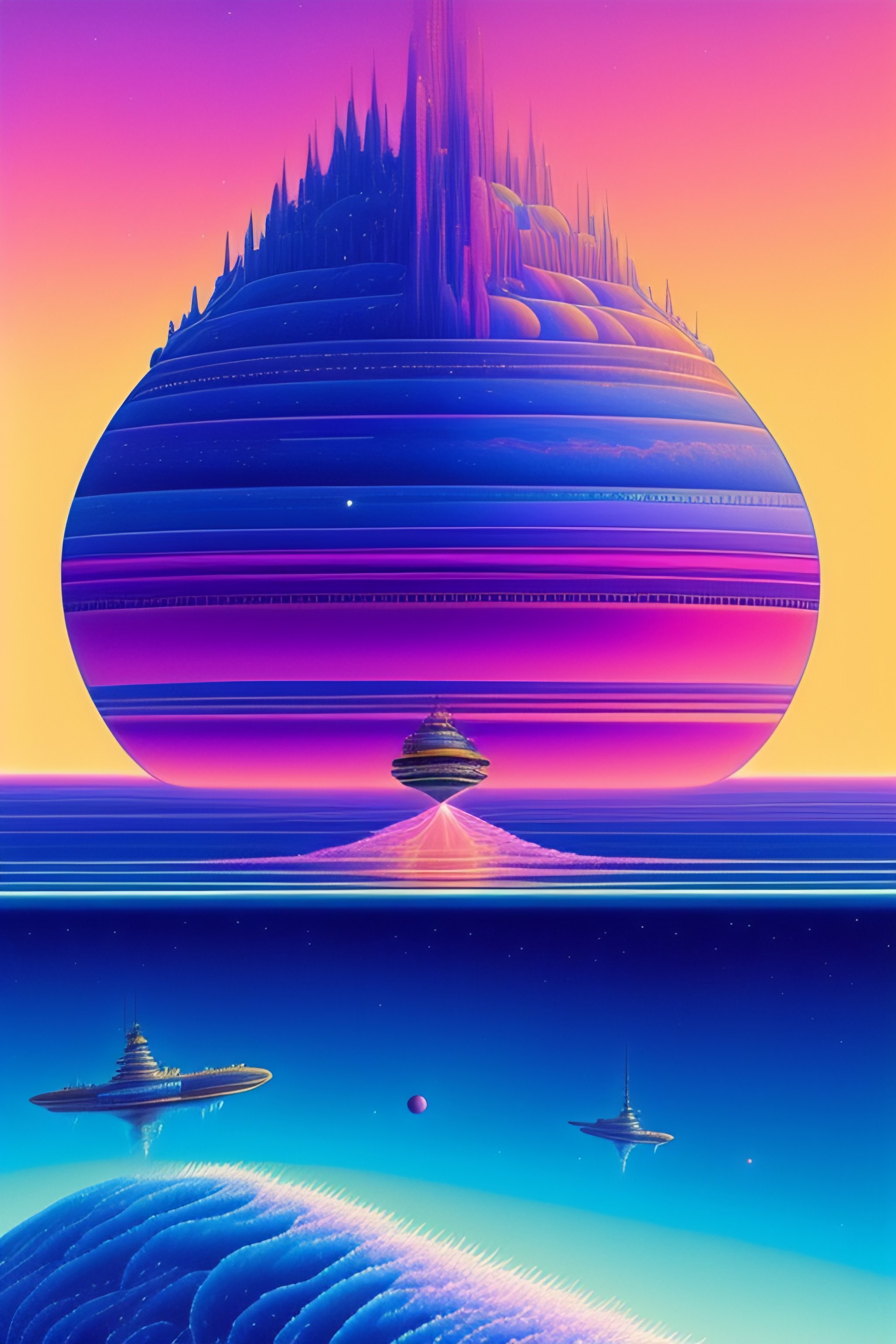 Lexica - A huge ship moving through a dimensional gap at the end of the ...