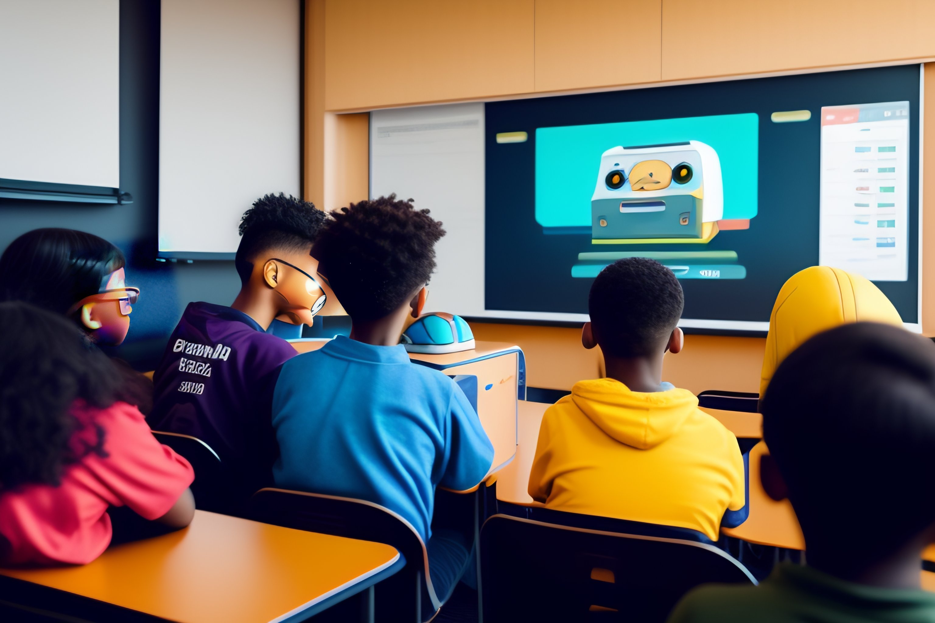 Lexica - Cartoonish adventure time style teacher talking with ...