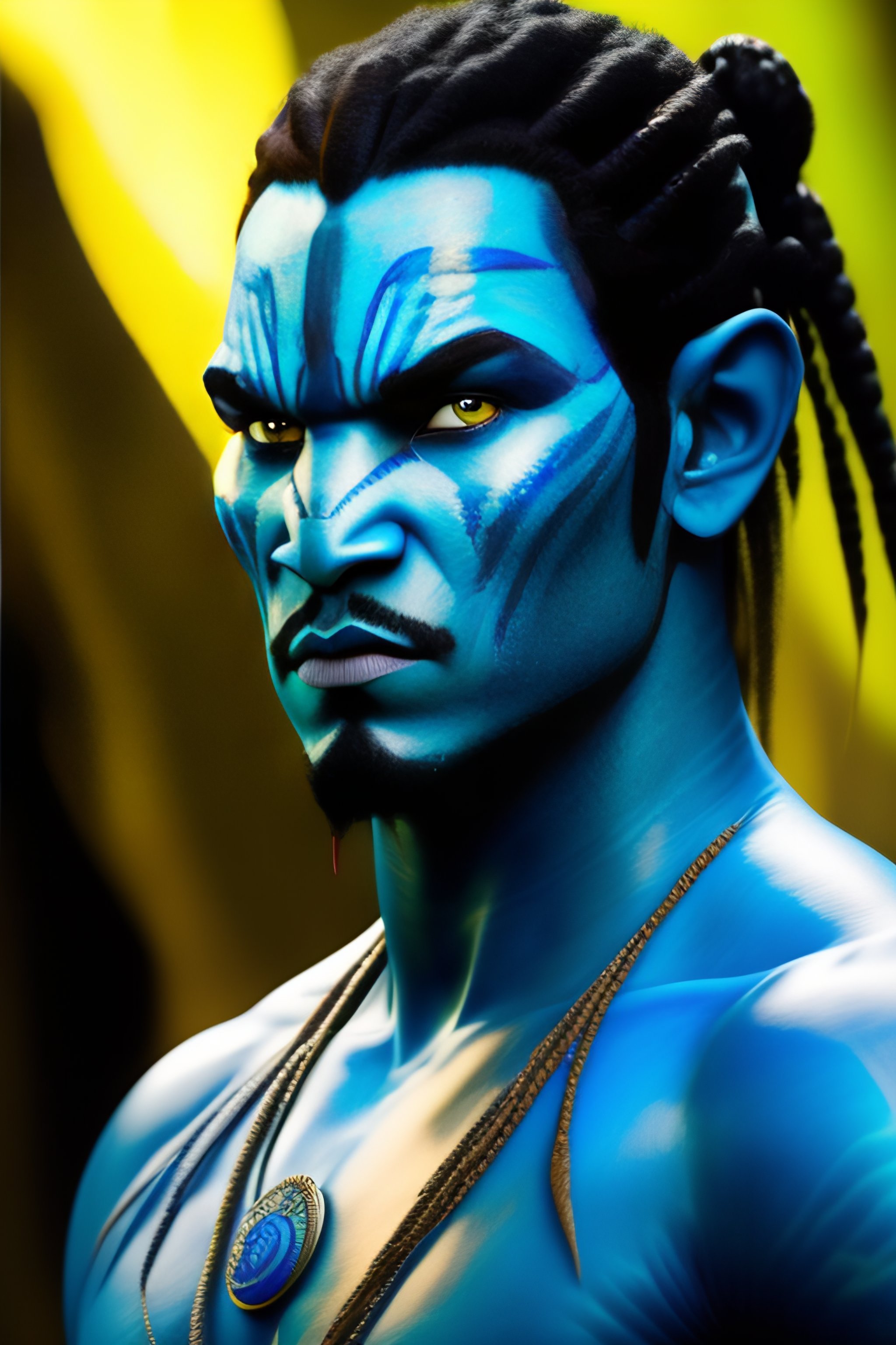 Lexica - A hyper realistic photo of blue Na'vi from the movie Avatar ...