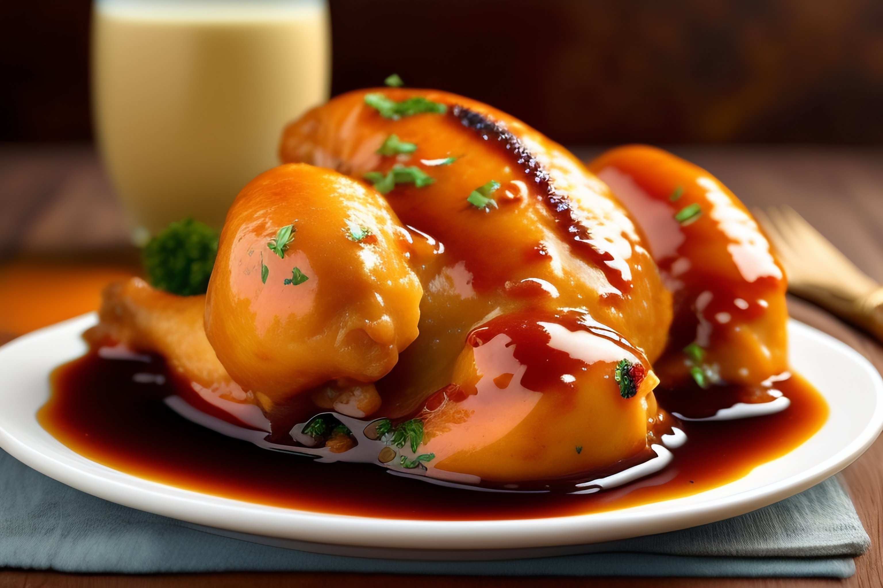 Lexica - Delicious chicken on the table