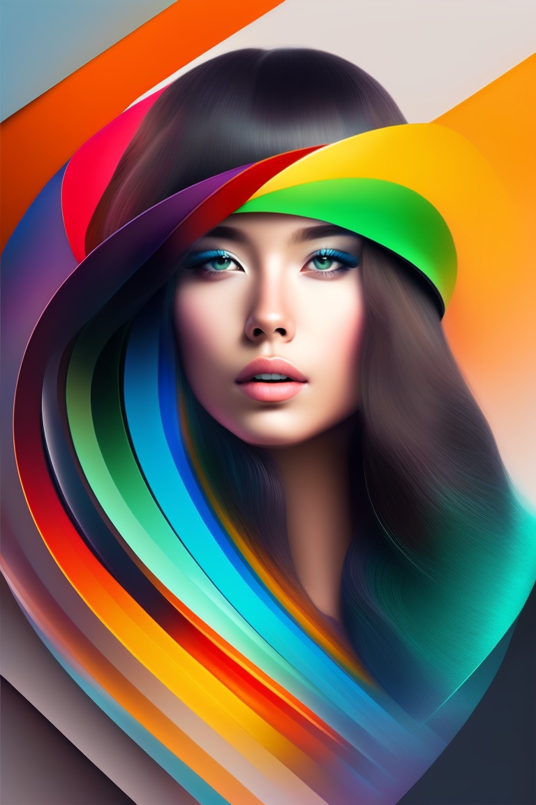 Lexica - Abstract art,girl