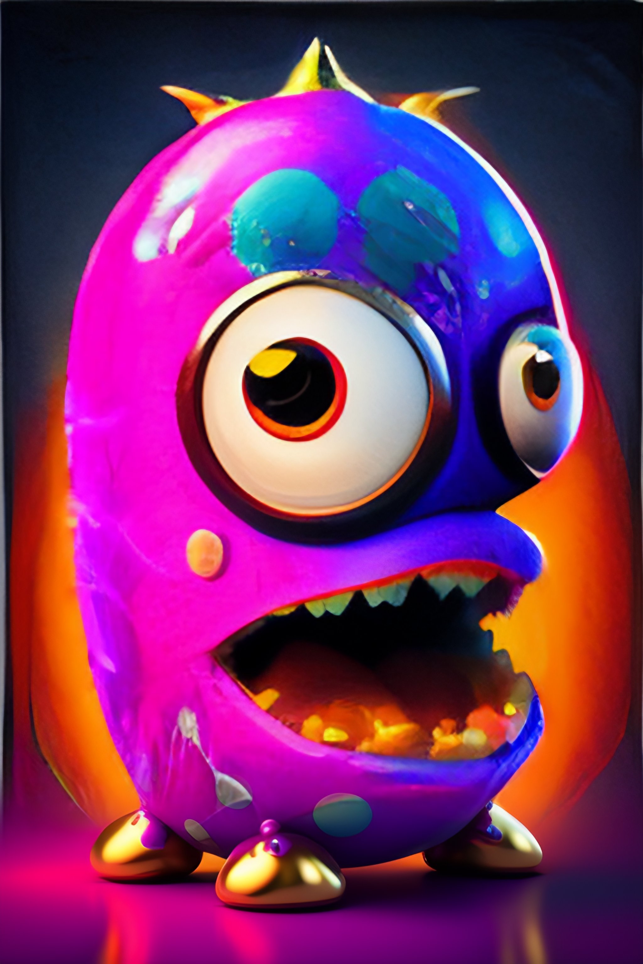 Lexica - Cartoon monster Valentine's Day