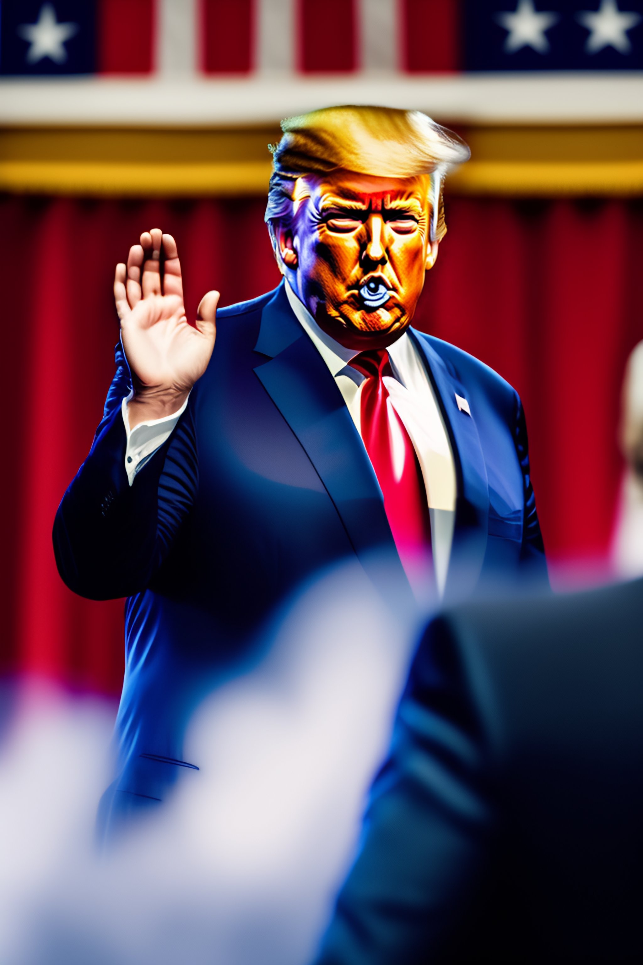 Lexica - Donald Trump dancing flamenco with Biden