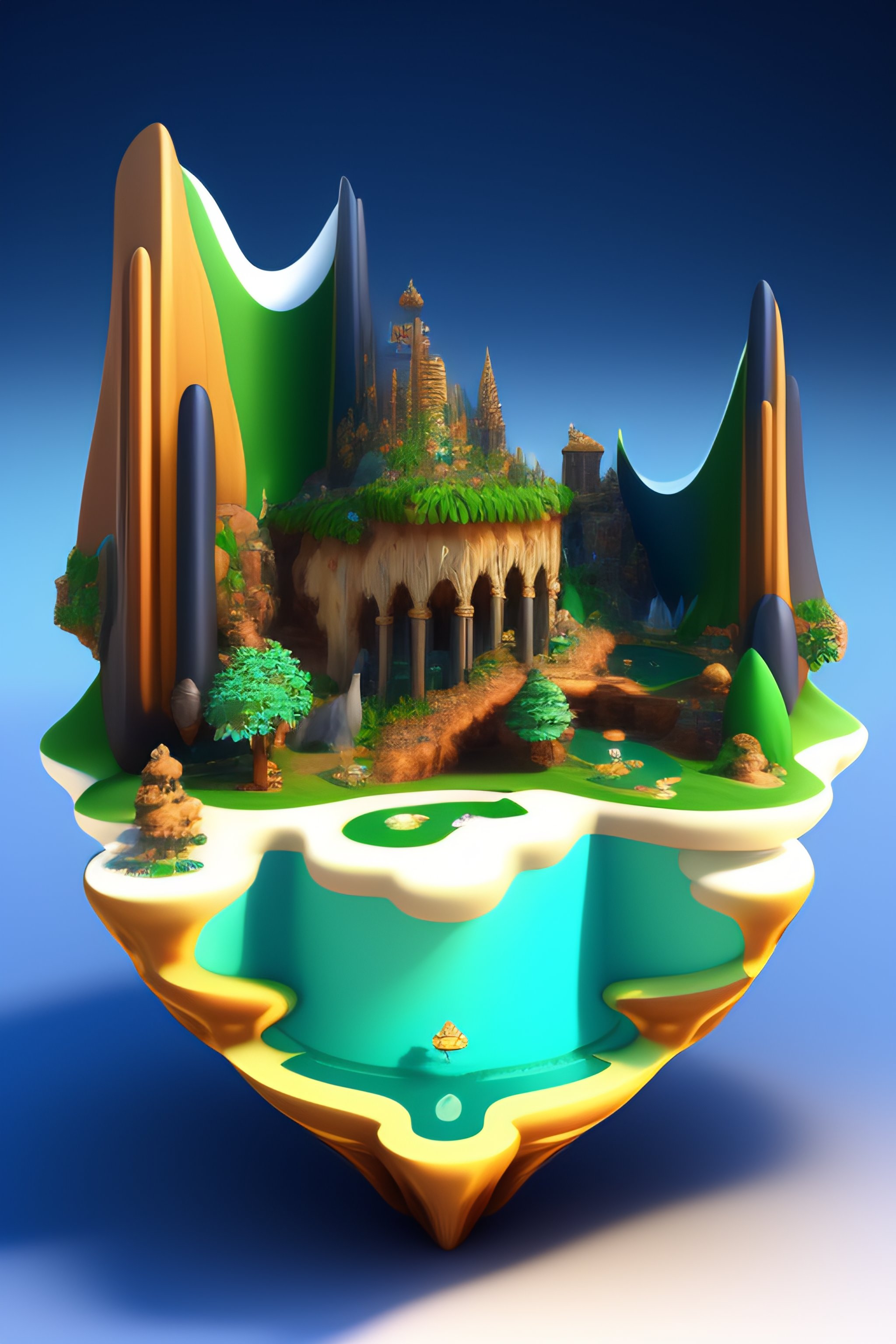 Lexica - 3d metaverse game world