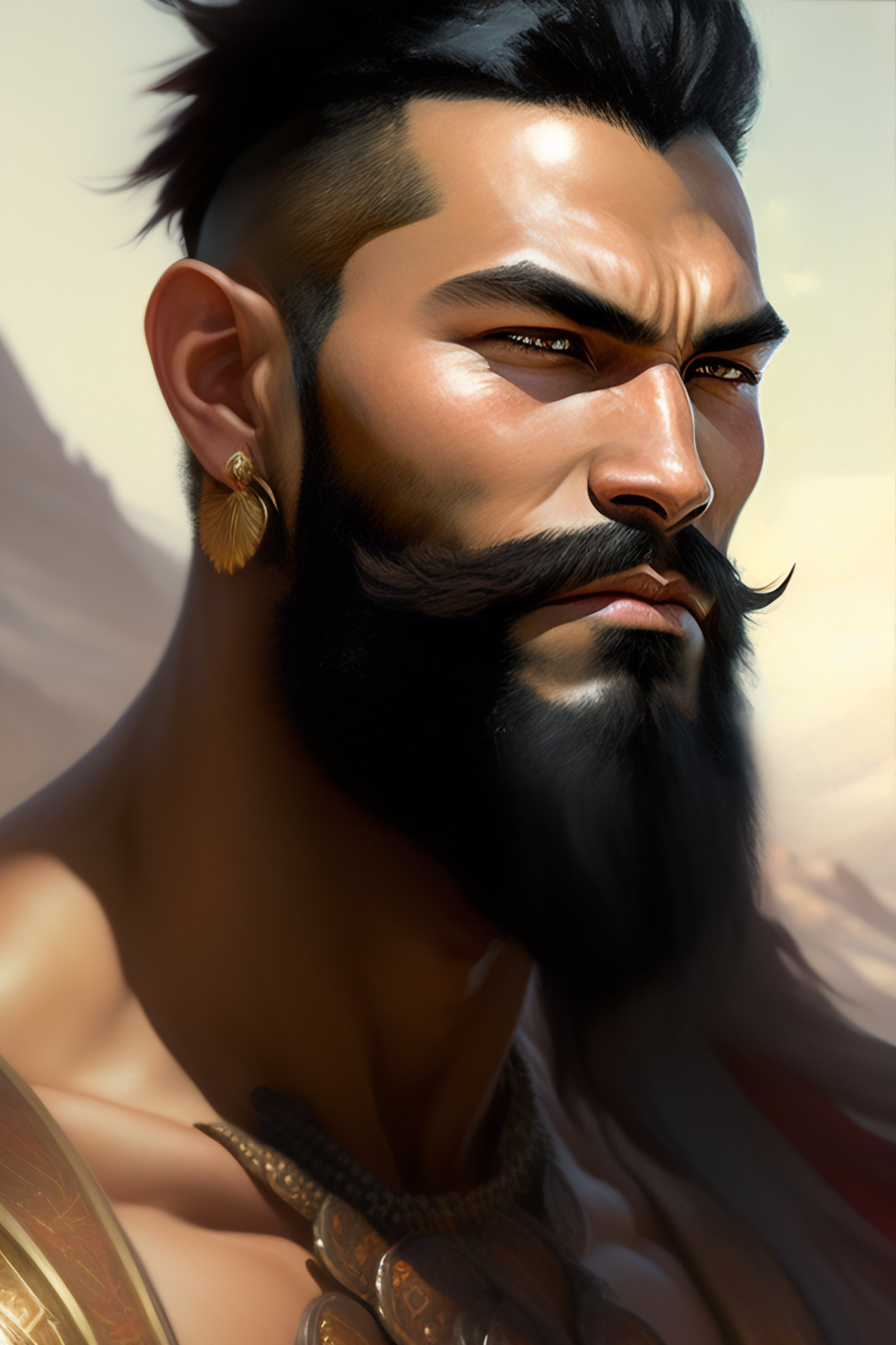 Lexica - Kyrgyz, central asia, human berserker man, olive skin color ...