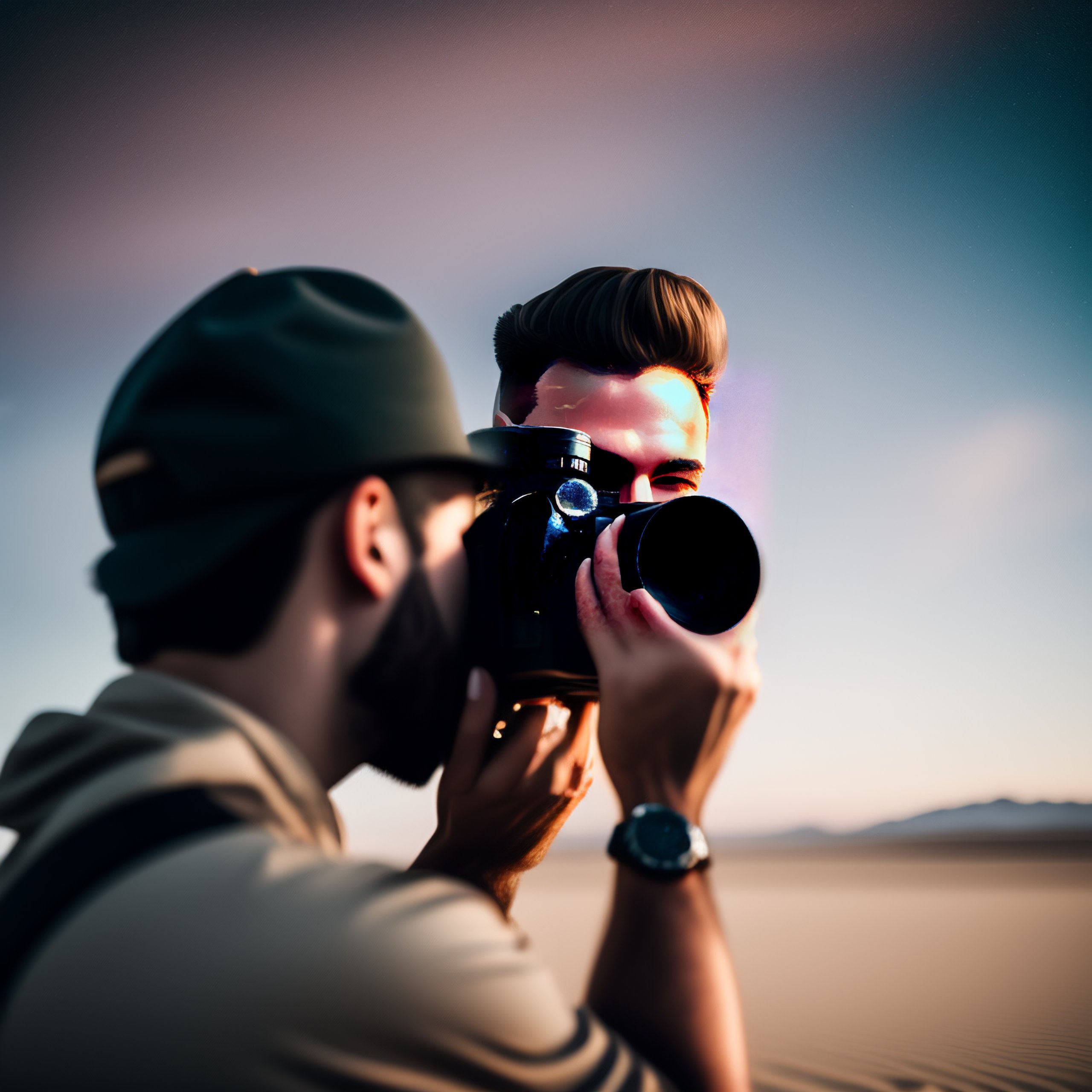 Lexica - Stunning commercial self portrait of the photgrapher with his ...