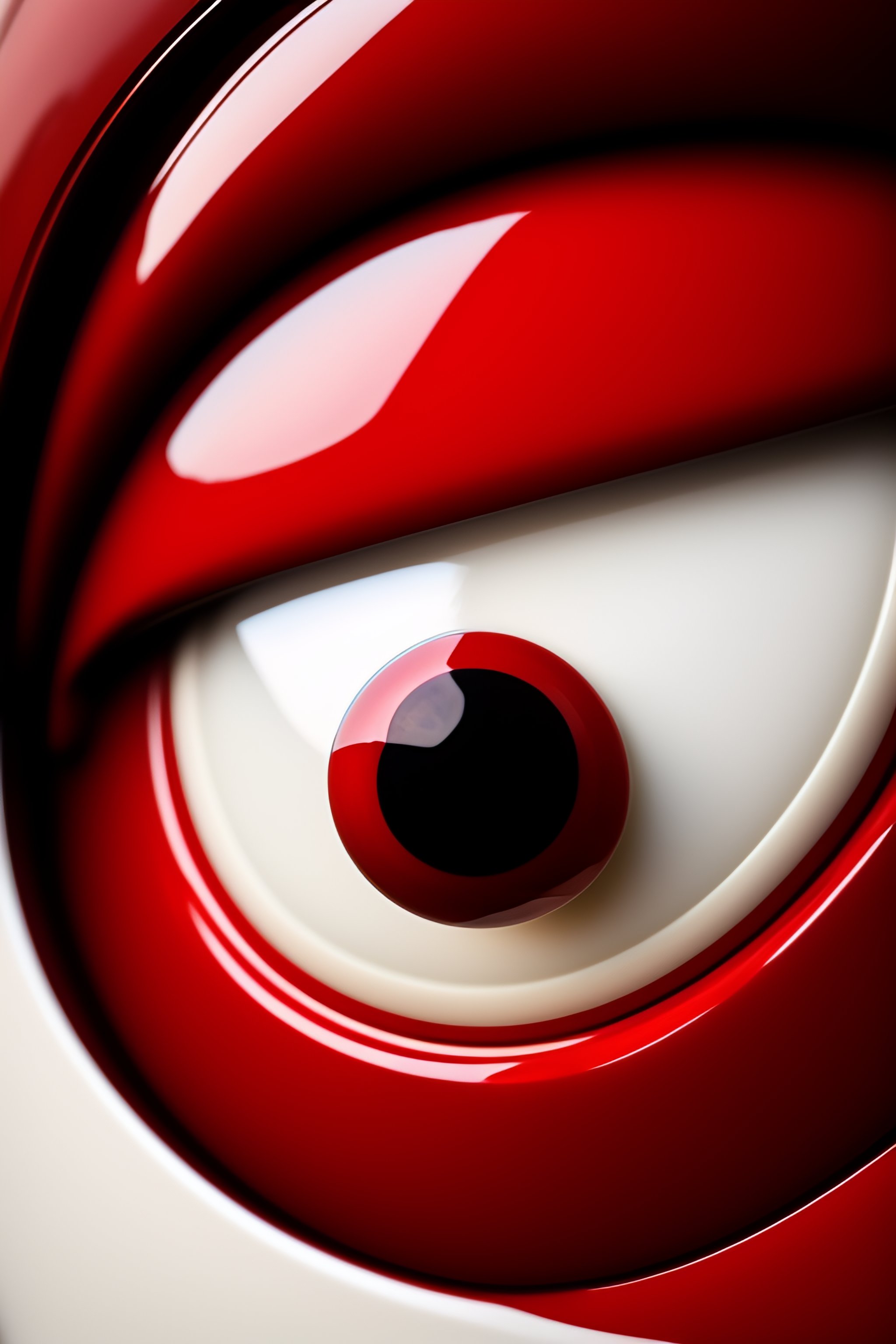 Lexica - A traditional red and white magnet with eyes