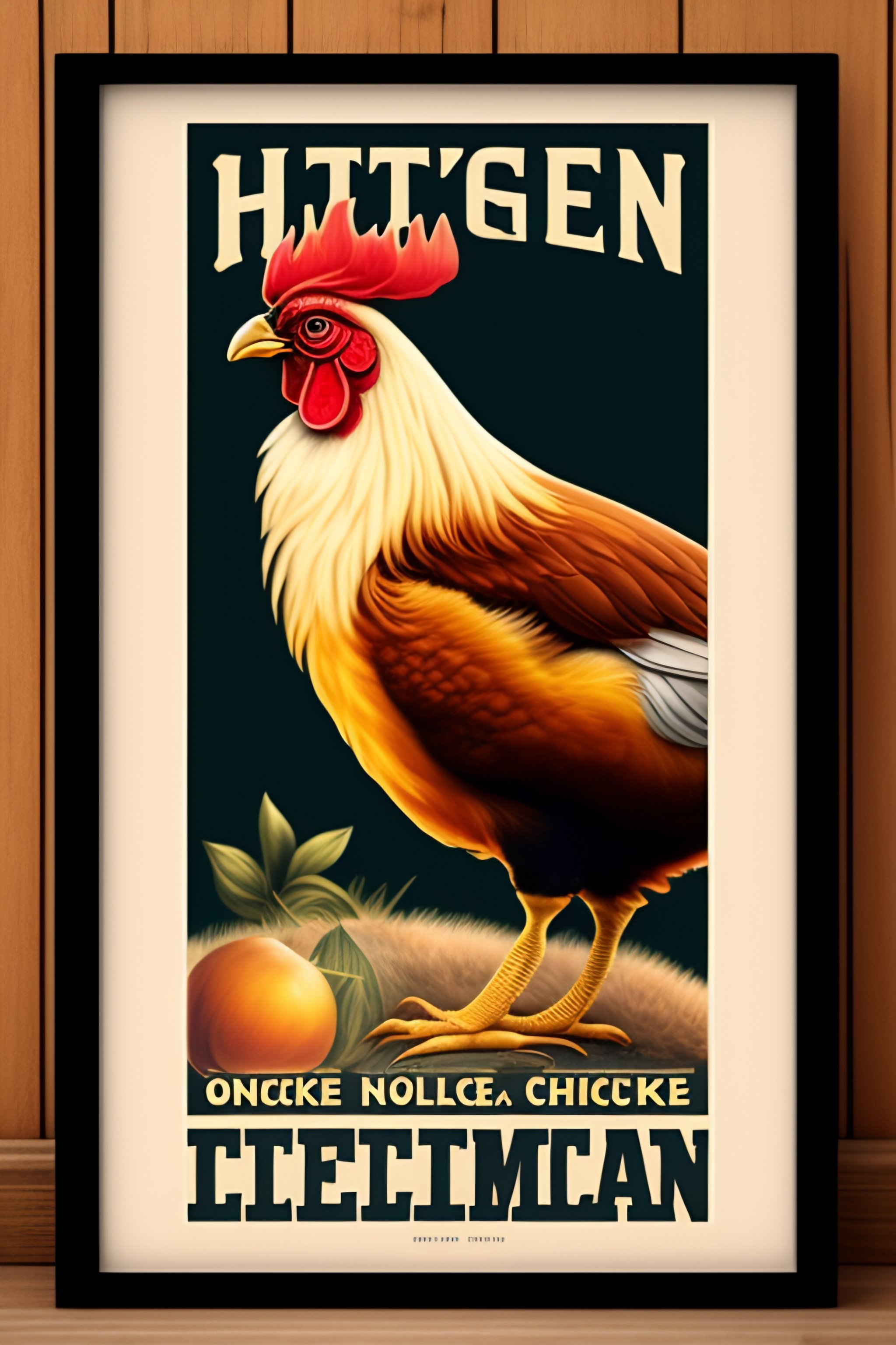 Lexica - Vintage chicken poster
