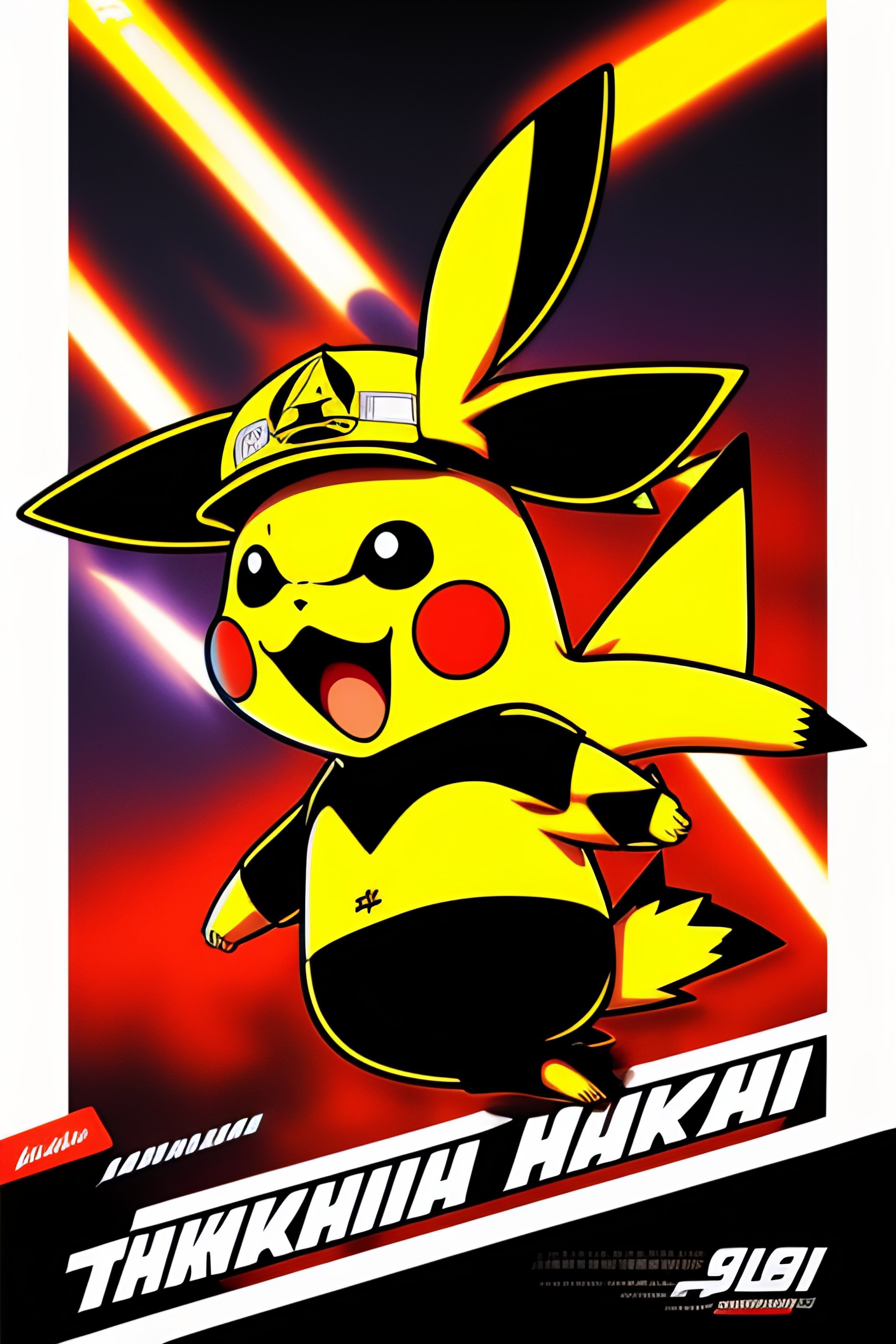 Lexica - Pikachu doing thunderbolt in the style of 90's vintage anime ...