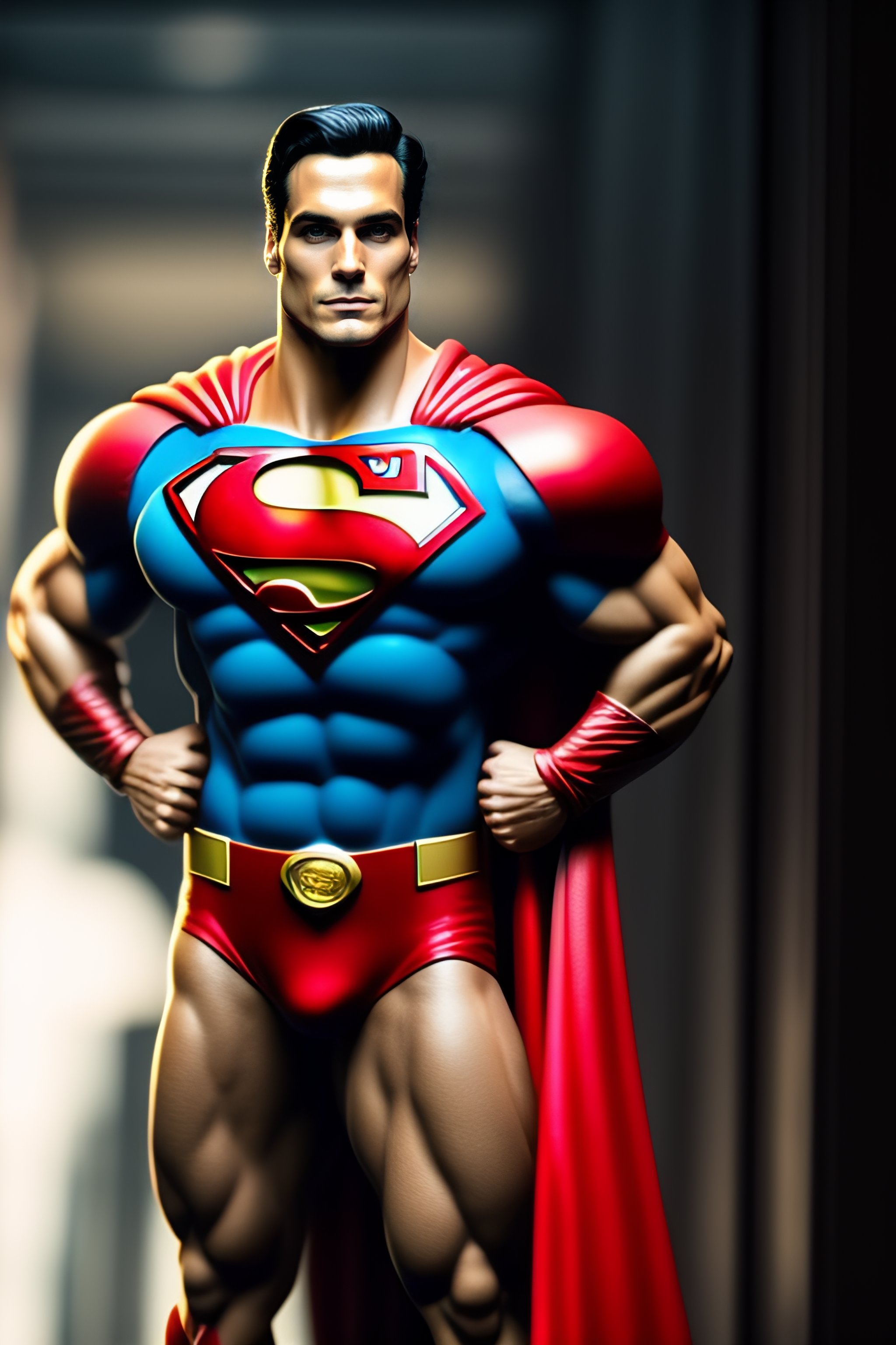 Lexica - It guy in a superman costume and posture