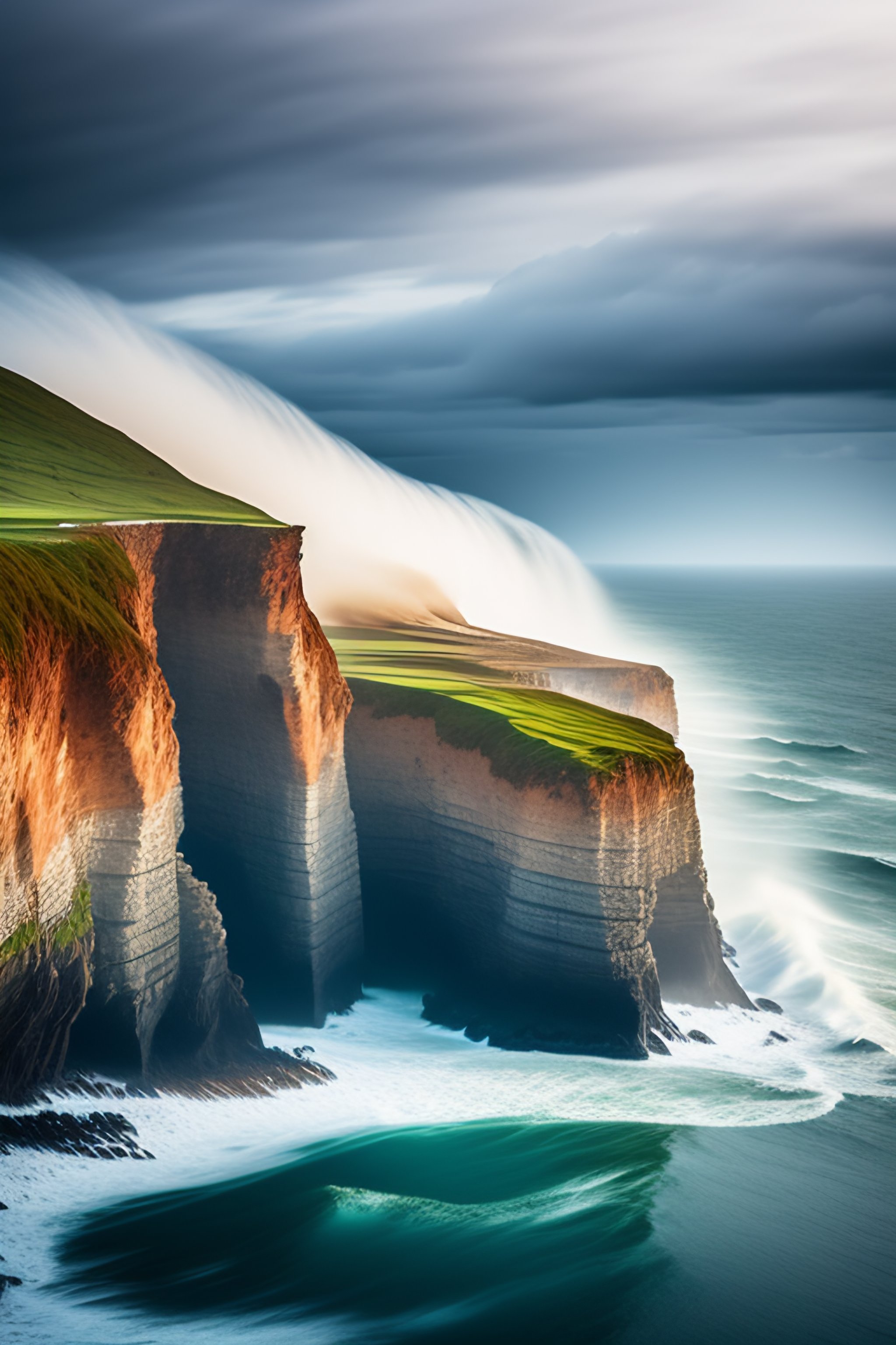 Lexica - Cliffs Sea Stormy Coastal landscape Rugged coastline Angry sea ...