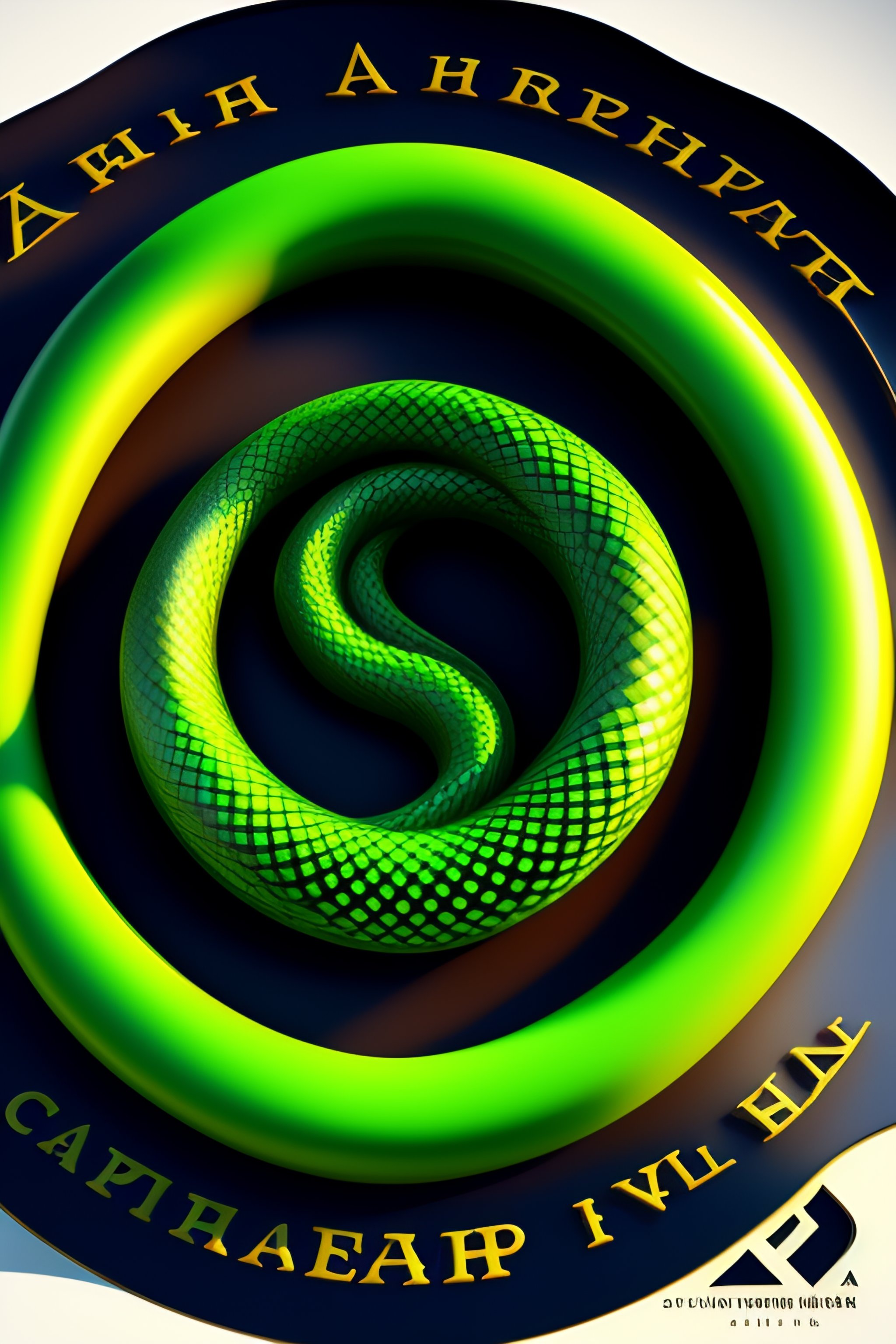 Lexica - A family coat of arms, painting, symbol of snake flag by style ...