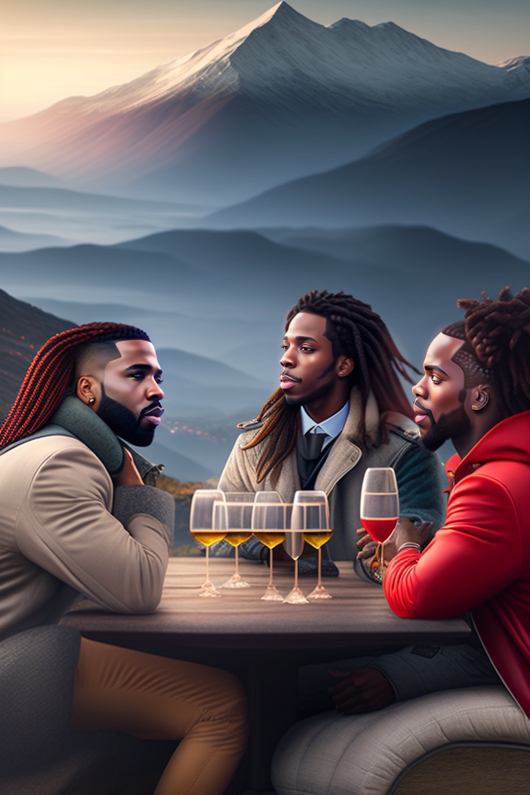 Lexica - Drake lil wayne and the migos drinking wine on the top of a ...