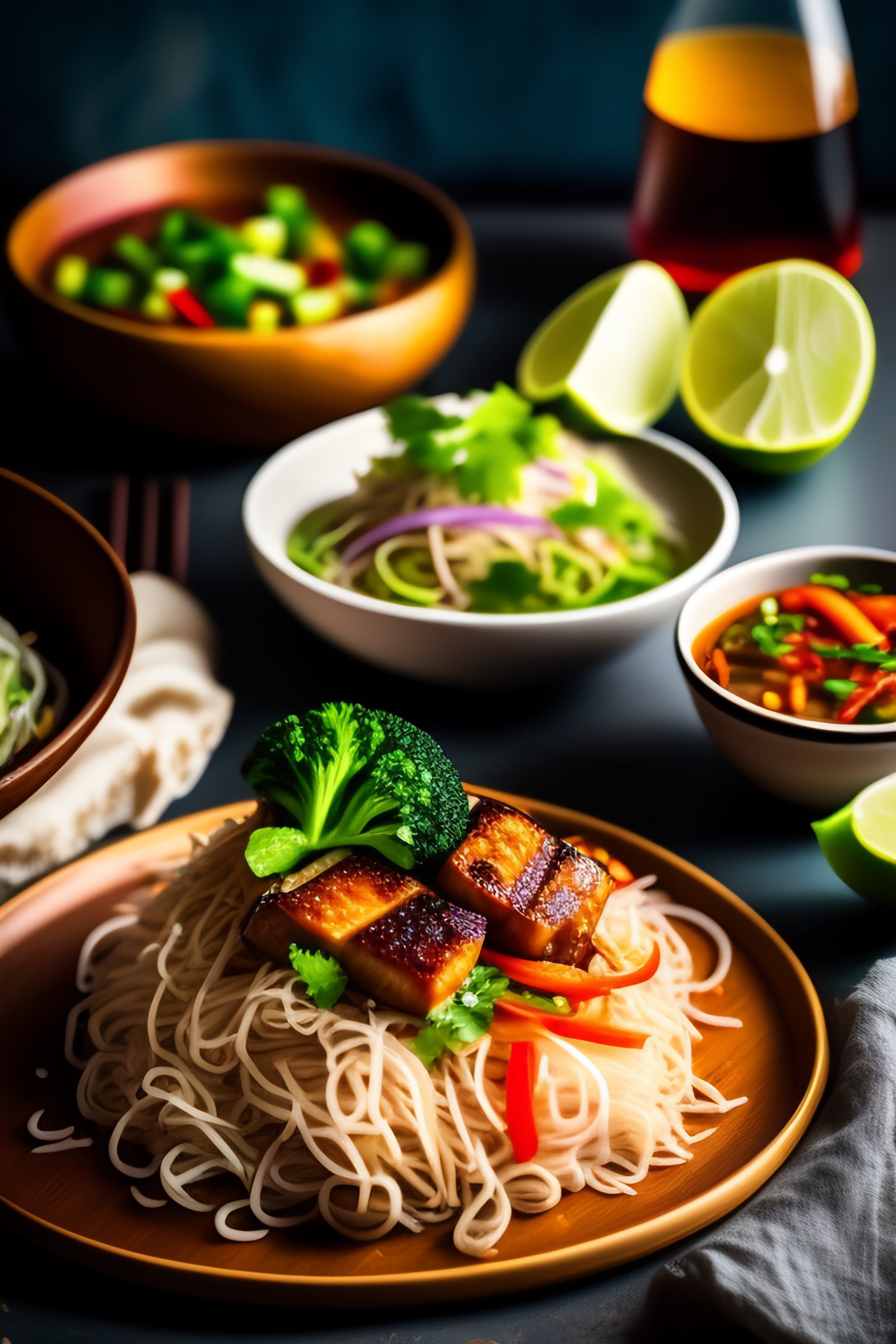 Lexica - Amazing photo, Delicious and juicy, bun thit nuong, Food ...