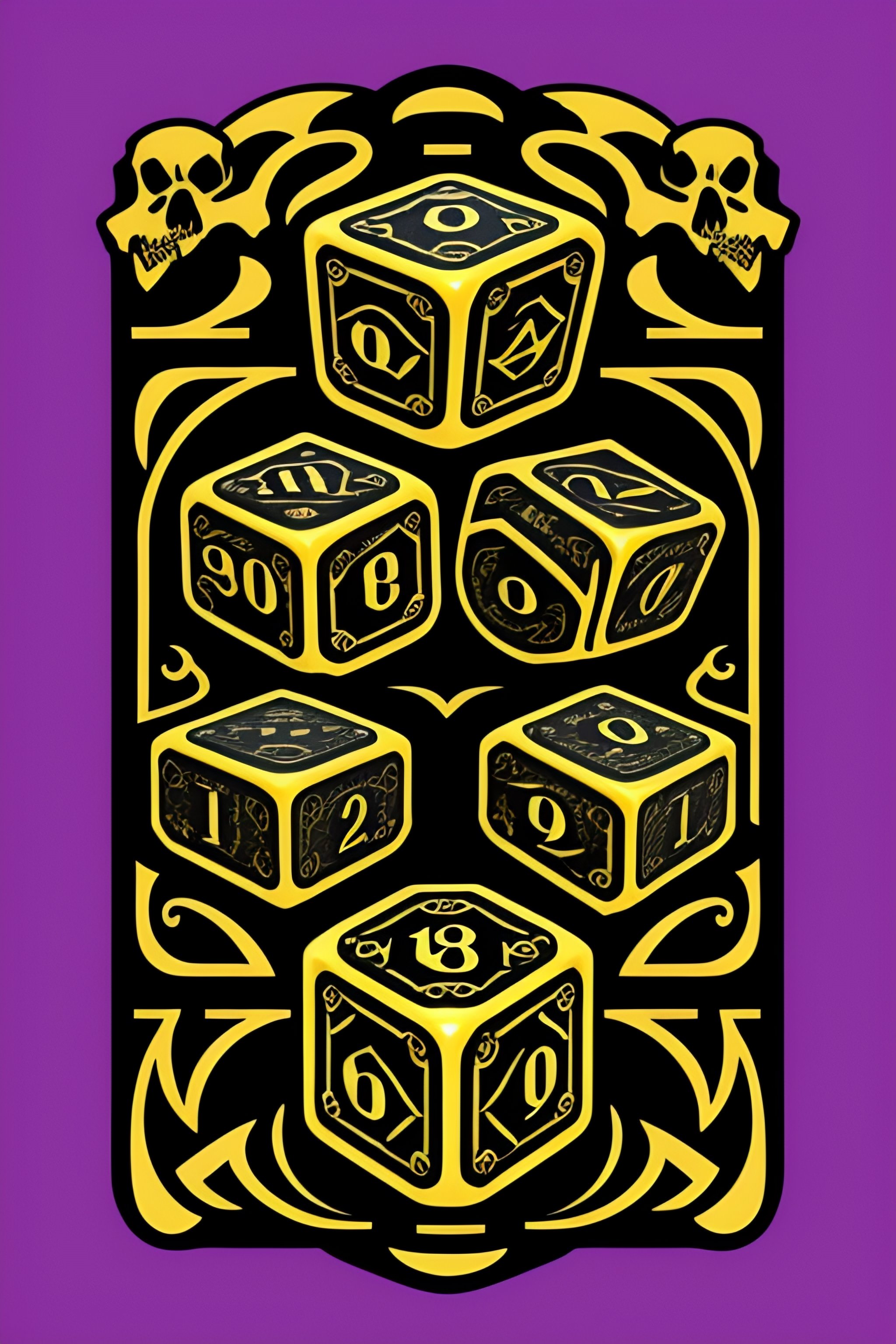 Lexica - Skeletal hands holding d20 dice, 80s style t-shirt, highly ...