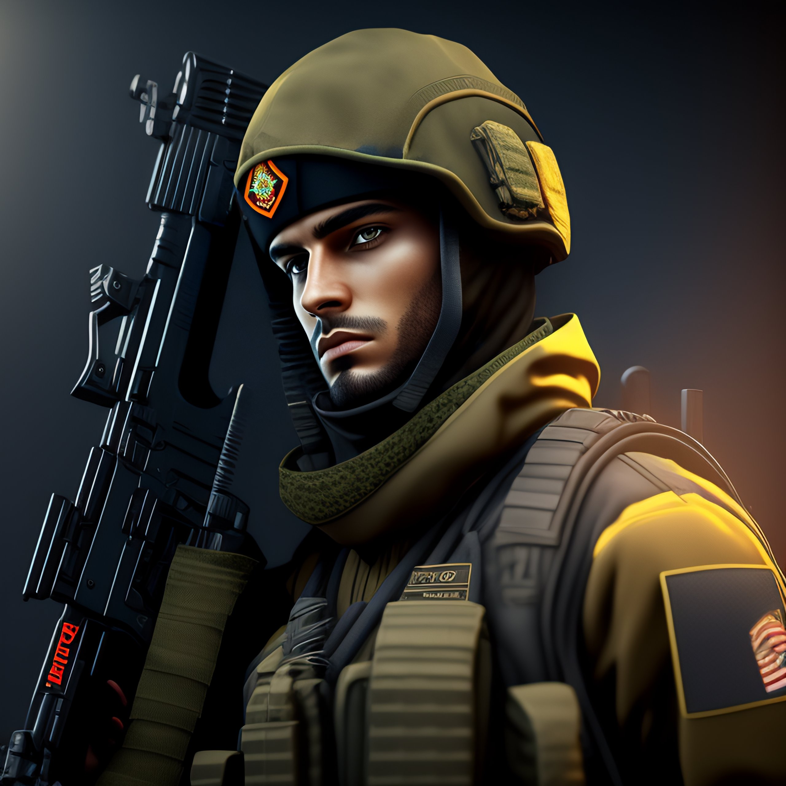 Lexica - CS-GO terrorist player, deluxe skin, militar symbols and ...