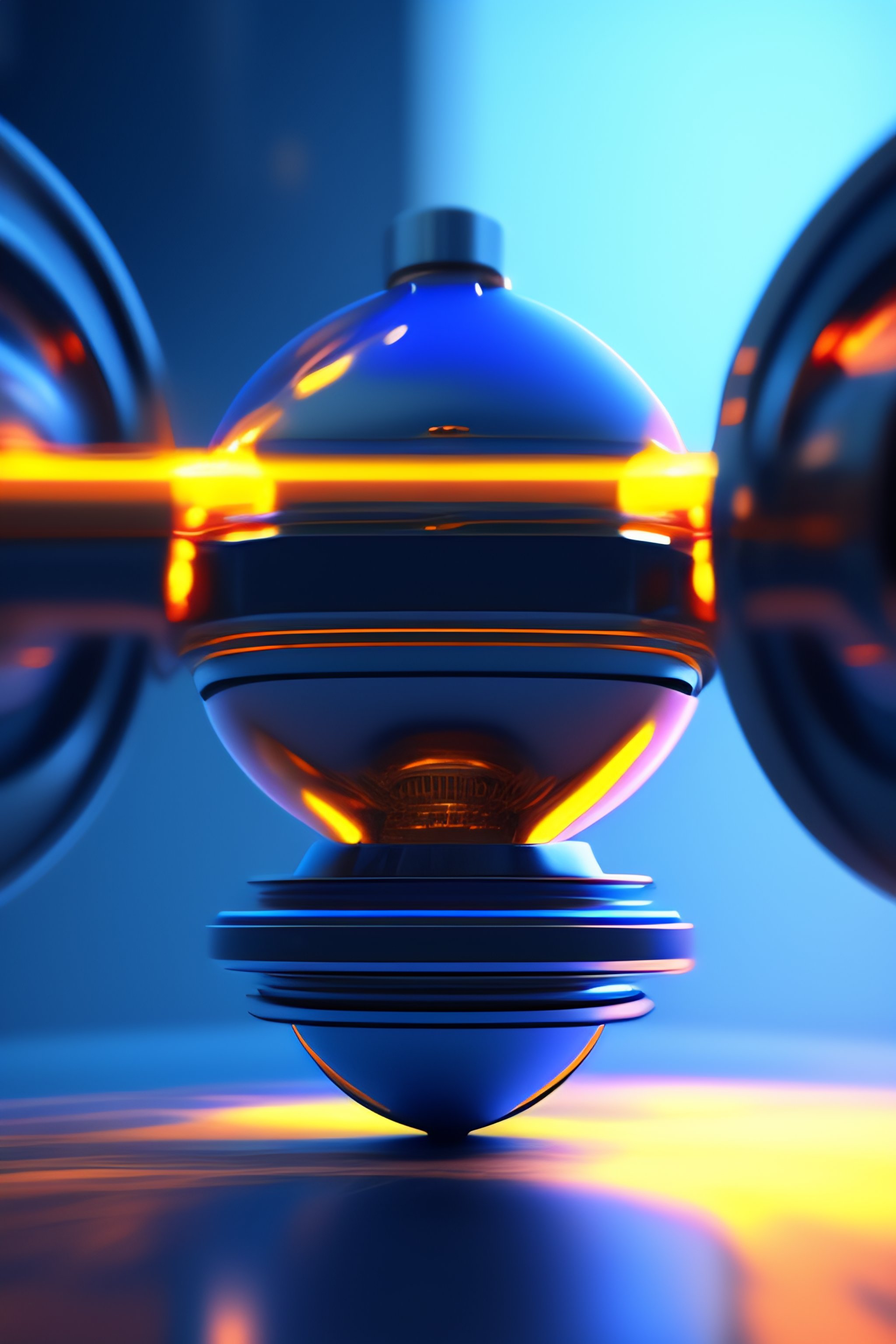 Lexica - Fusión nuclear particles blue unreal engine design quantum ...