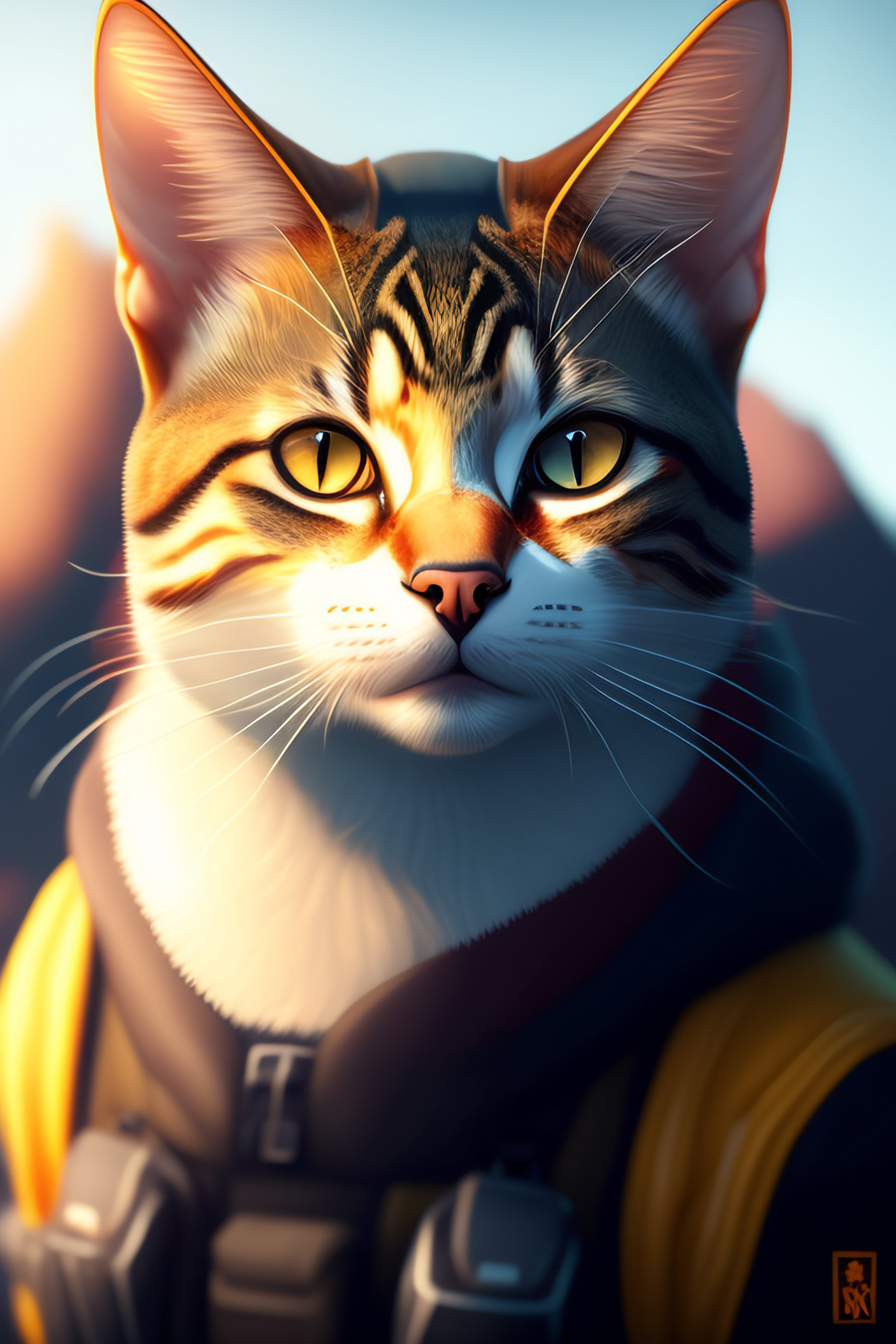 Lexica - A Tabby Cat in Apex Legends style, highly detailed, digital ...
