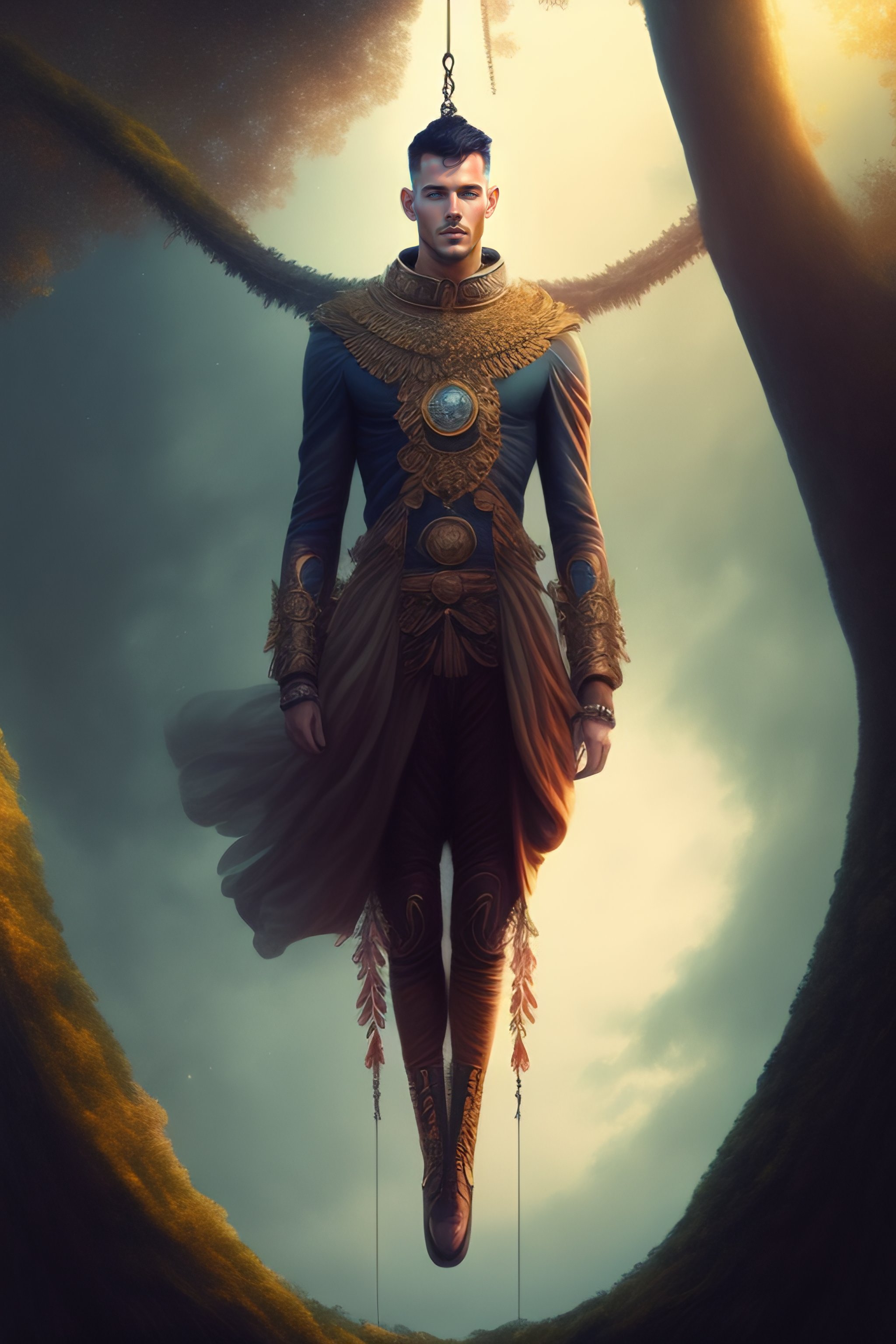 Lexica - Full body shot of a hanged man on a tree. Art inspired by tom ...