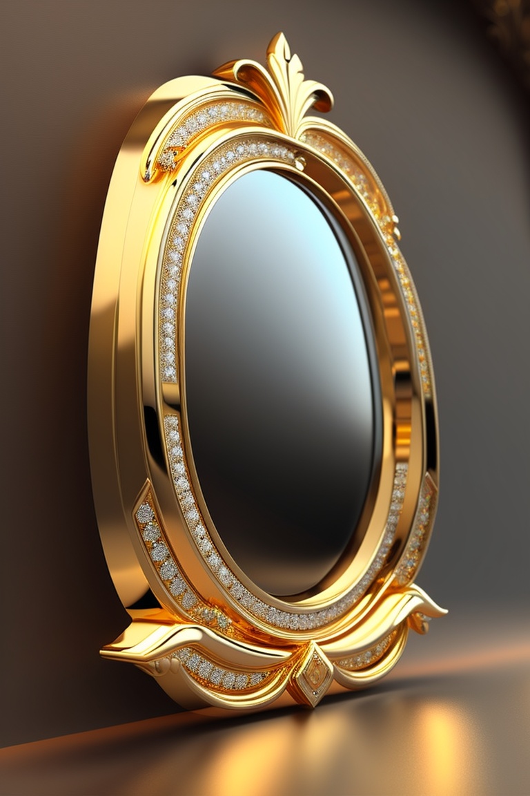 Lexica - Delicate gold and diamond luxury frame for text, high quality ...