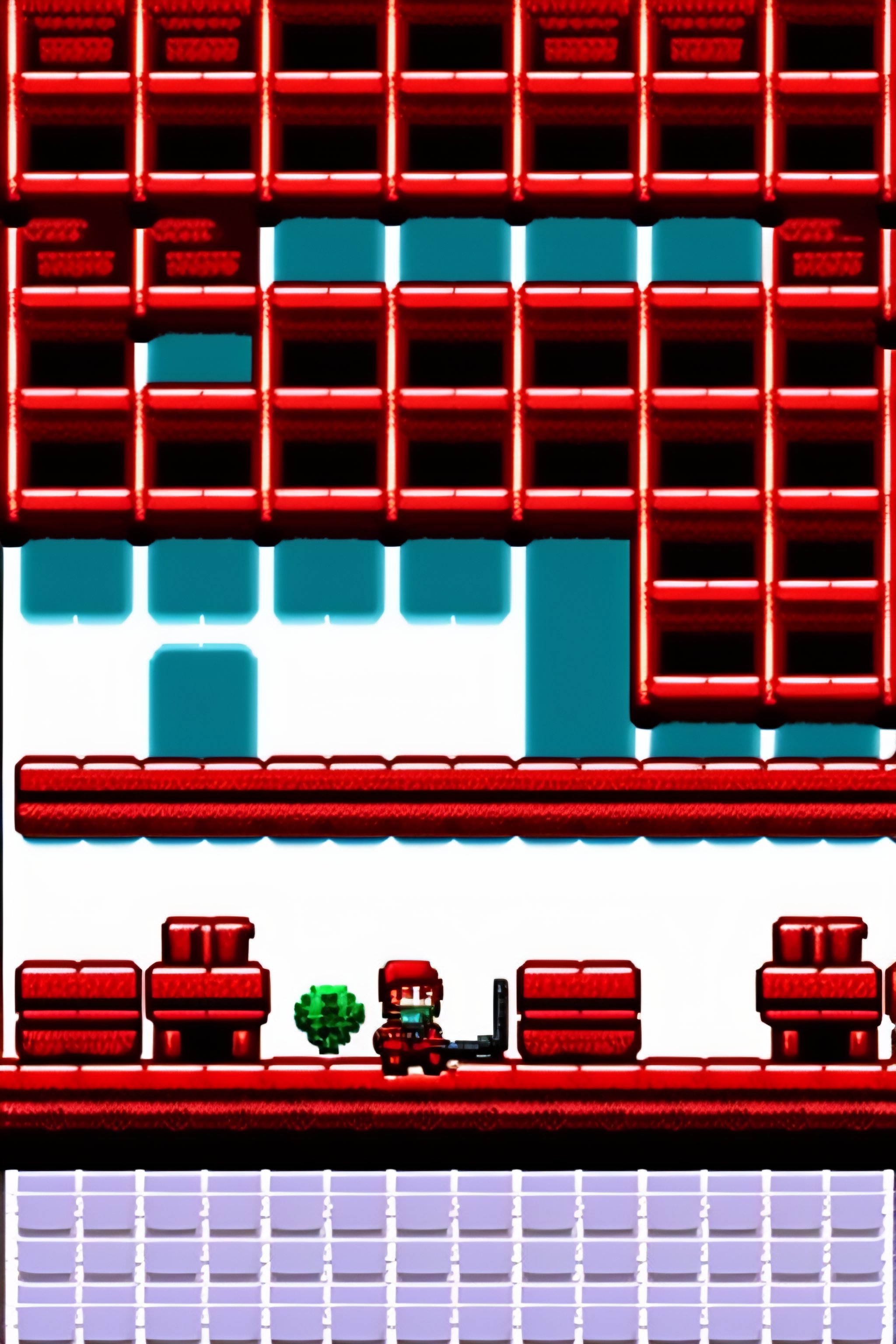Lexica - 8-bit red ninja from ninja gaiden in mystical sky level