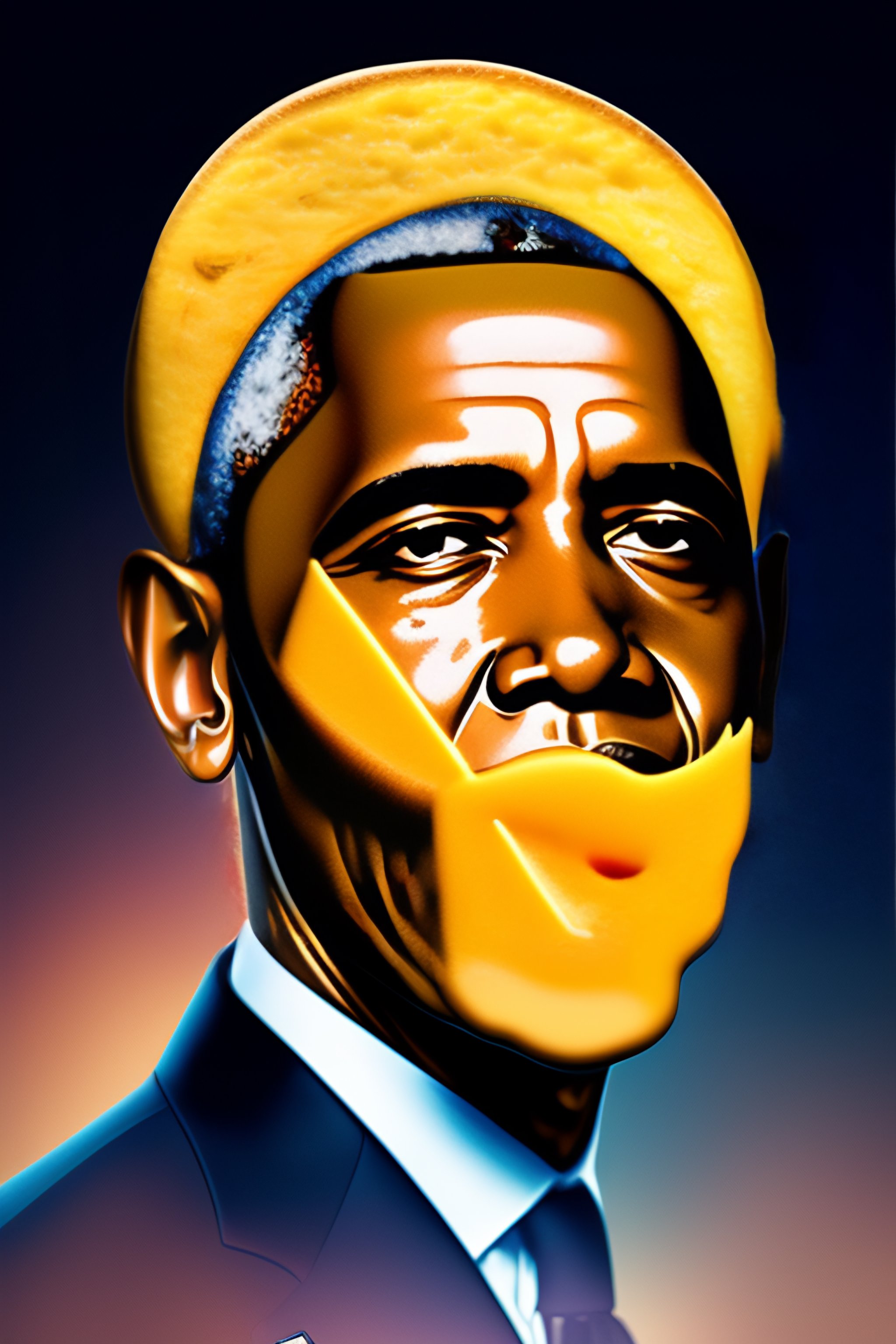 Lexica - Barack obama made out of cheese
