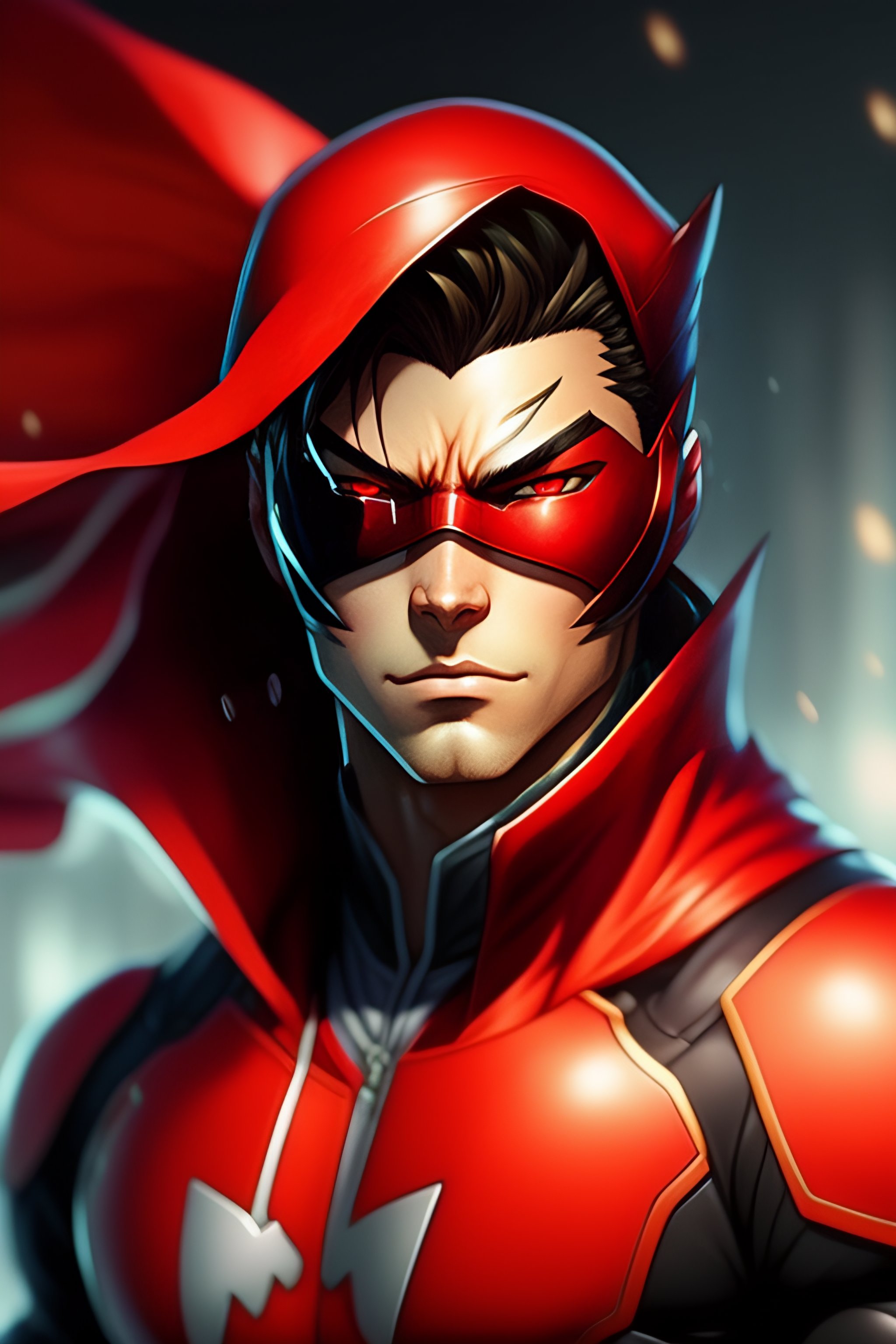 Lexica - Anime portrait of Red Hood with a Omnitrix from Ben 10 by ...