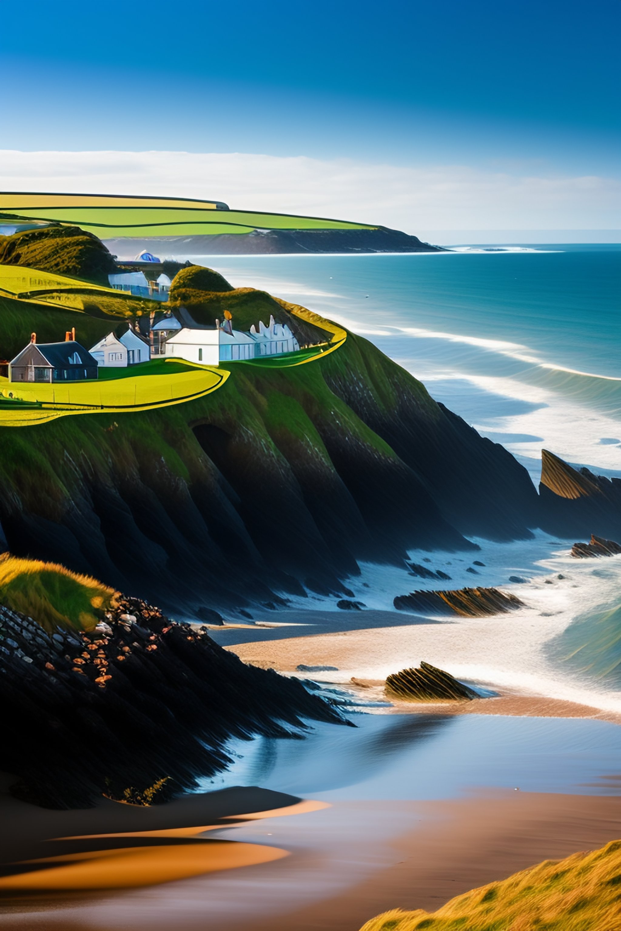 Lexica - Portrait of Myrtleville Beach, Ireland