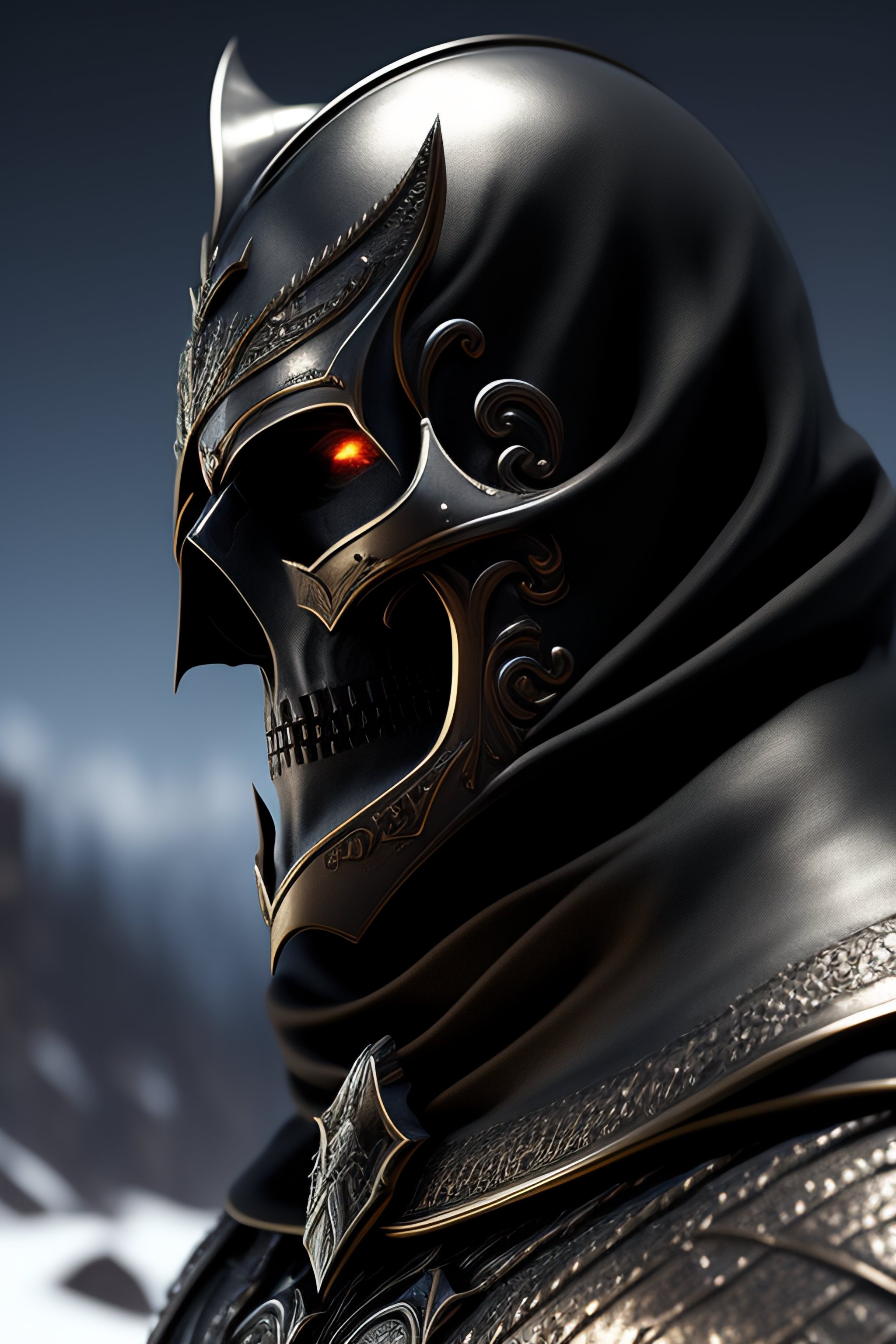 Lexica - Hades . 48 year old medieval fantasy male skull knight ...