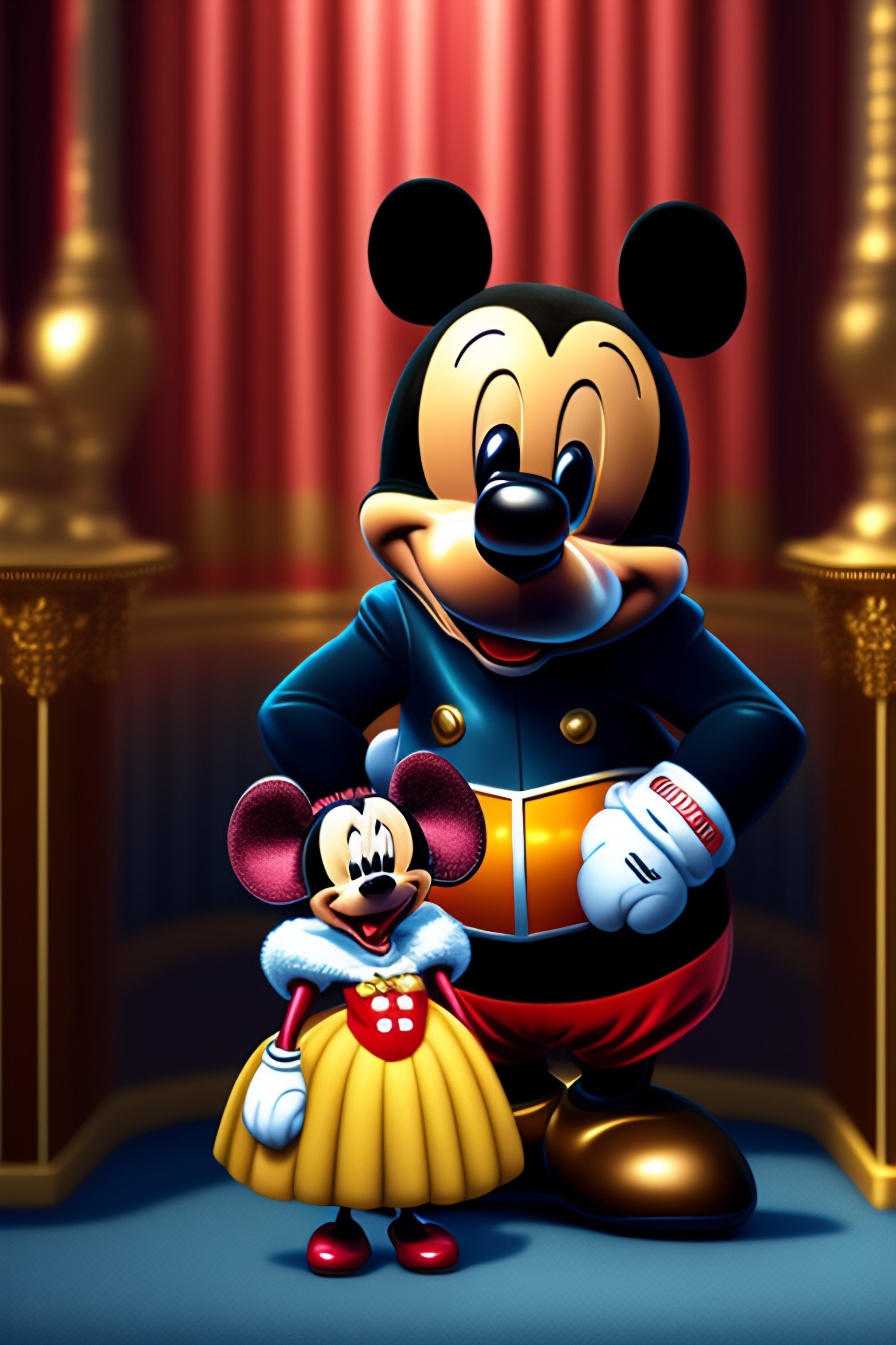 Lexica - President Poetin knuffelt Mickey Mouse