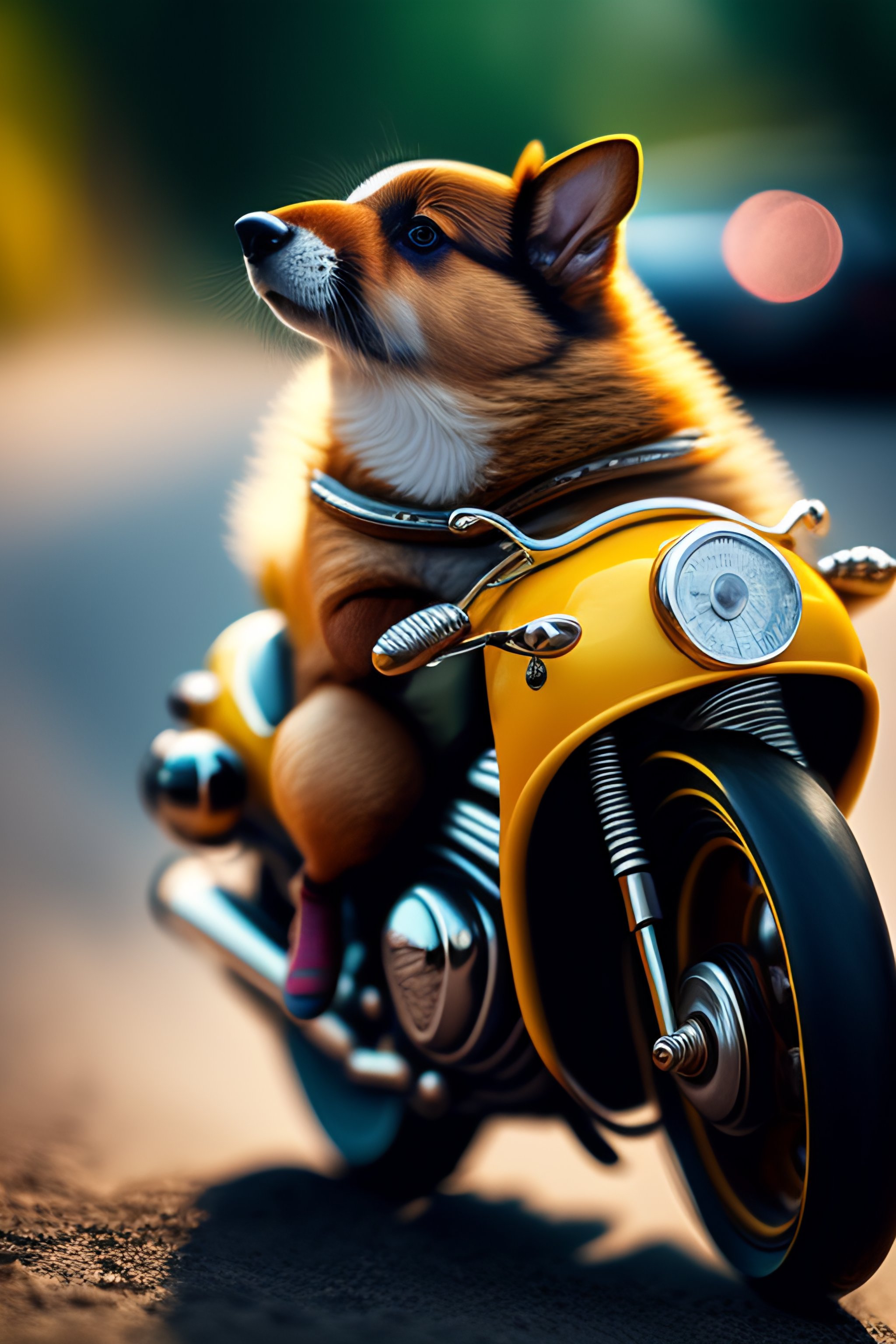 Lexica - A mole on a motorcycle