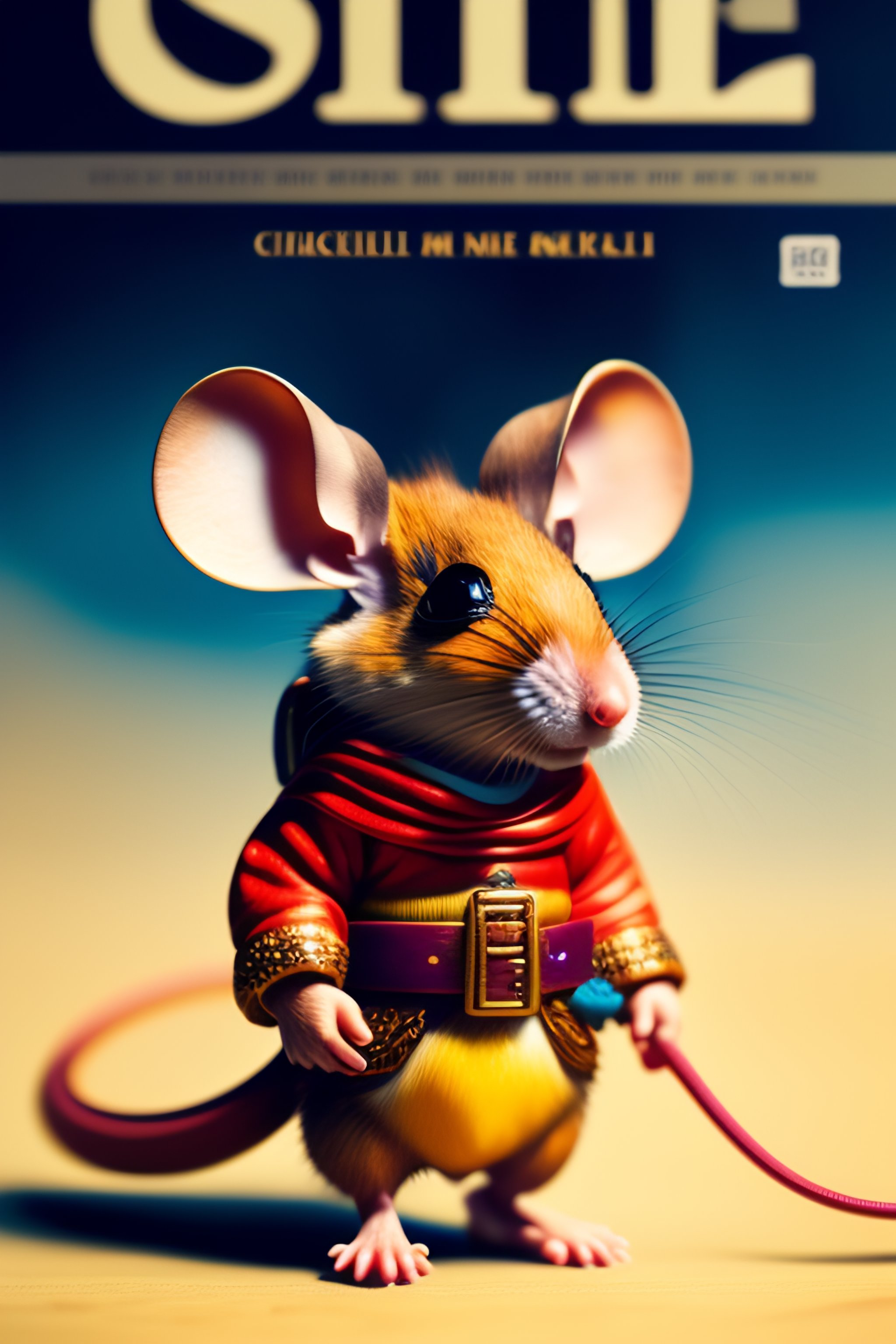 Lexica - The Mouse dressed in belt as a Manga Book Cover