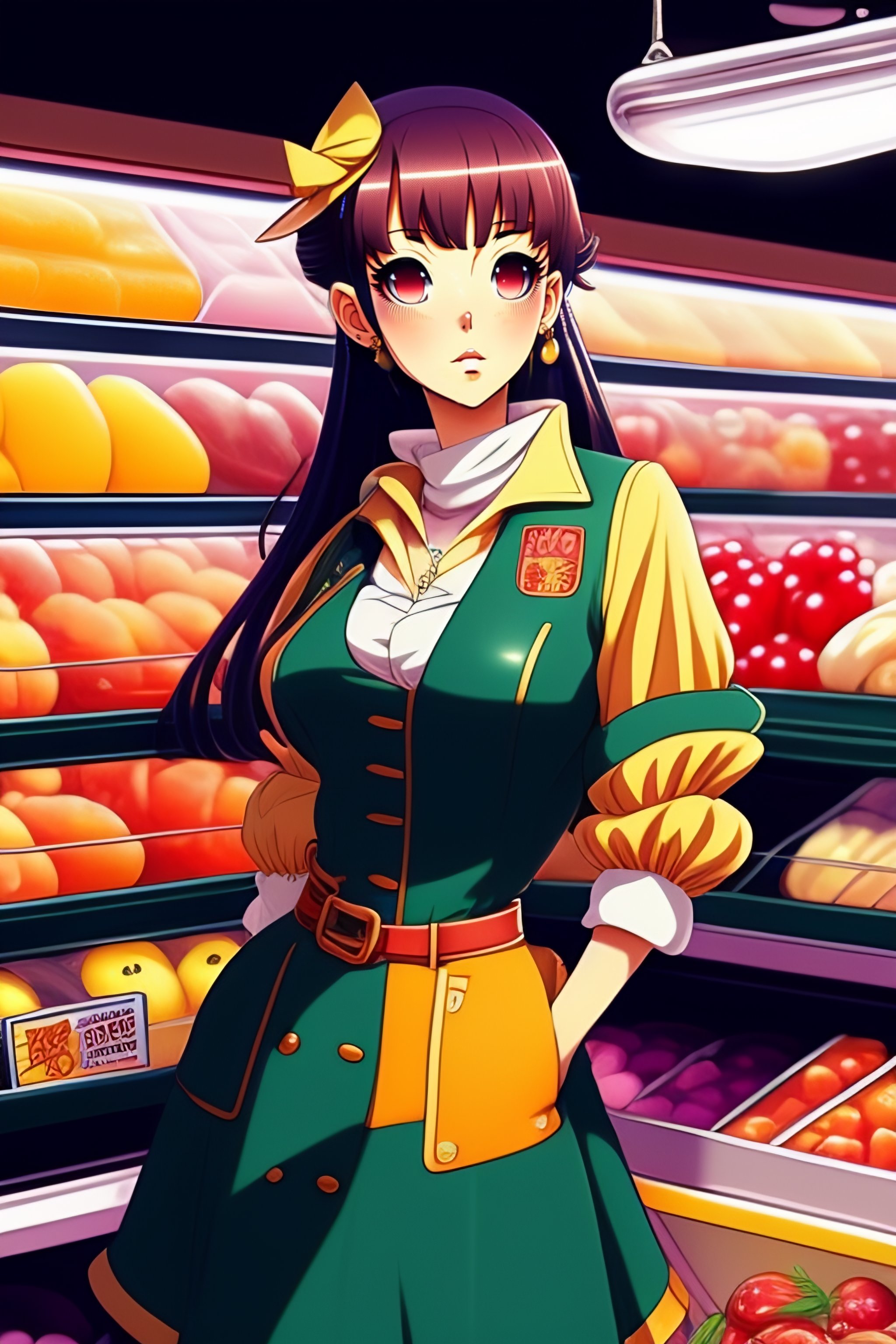 Lexica - In the style of 90's vintage, anime art of a stylish sassy ...